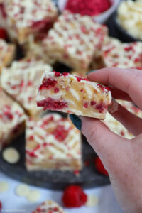 White Chocolate and Raspberry Blondies! - Jane's Patisserie