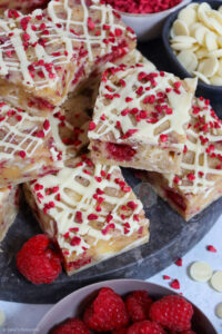 White Chocolate and Raspberry Blondies! - Jane's Patisserie