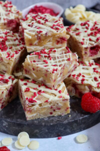 White Chocolate and Raspberry Blondies! - Jane's Patisserie