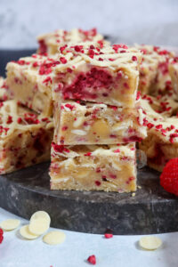 White Chocolate and Raspberry Blondies! - Jane's Patisserie