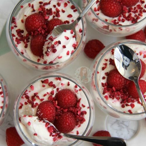 Raspberry and White Chocolate Mousse! - Jane's Patisserie