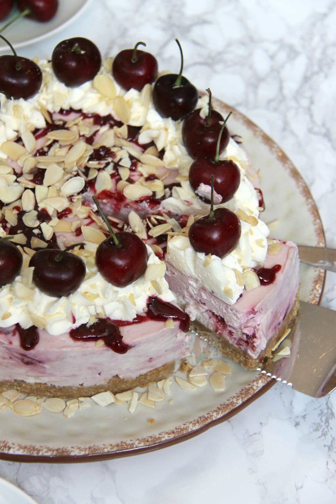 Cherry Bakewell Cheesecake! - Jane's Patisserie
