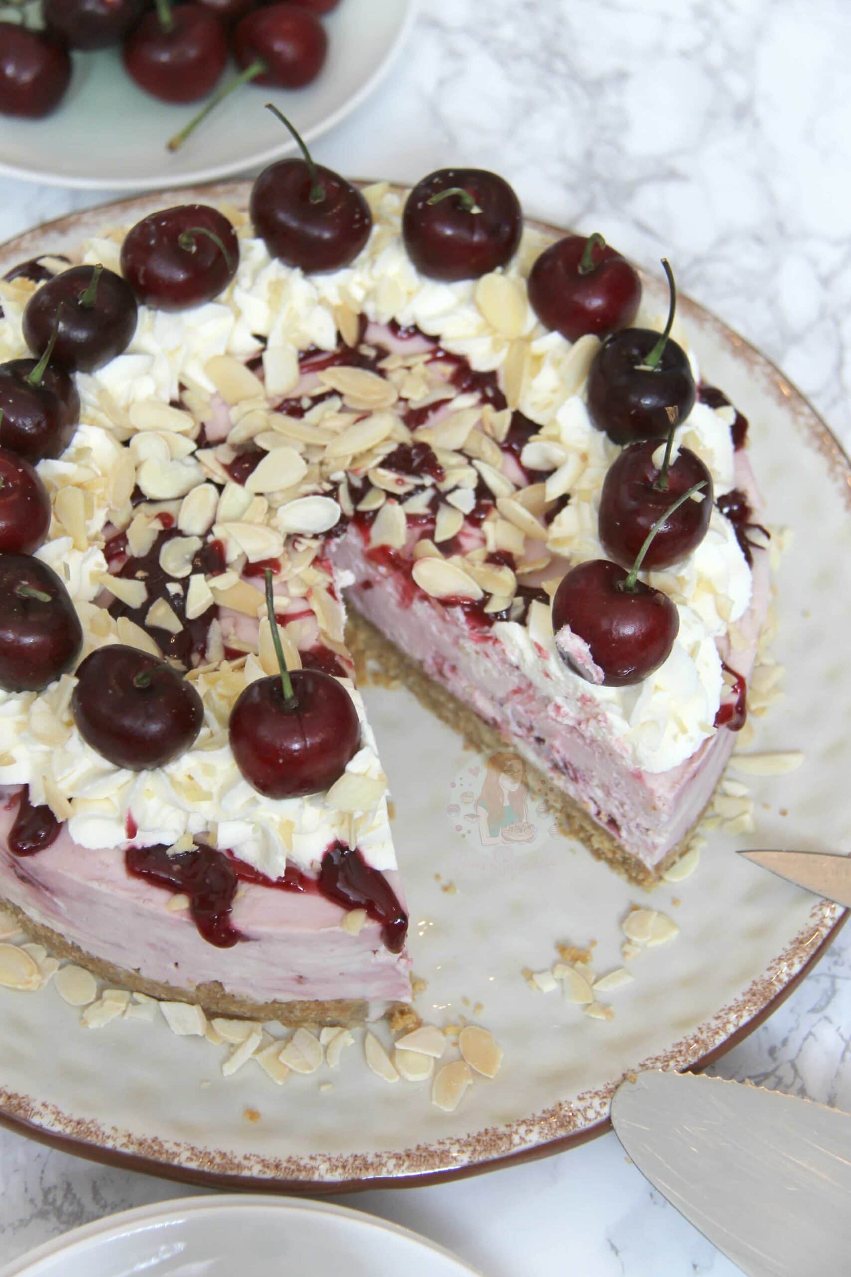 Cherry Bakewell Cheesecake! - Jane's Patisserie