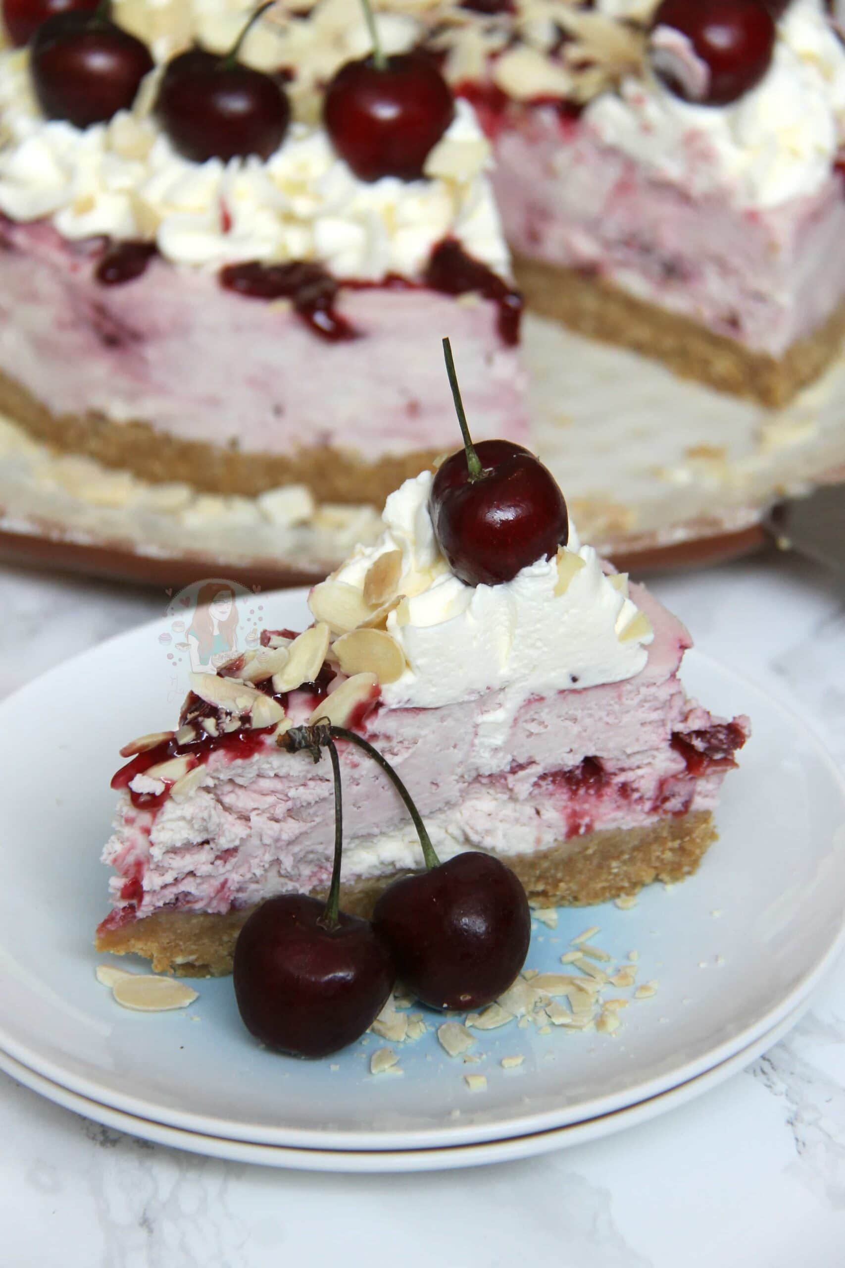 Cherry Bakewell Cheesecake! - Jane's Patisserie
