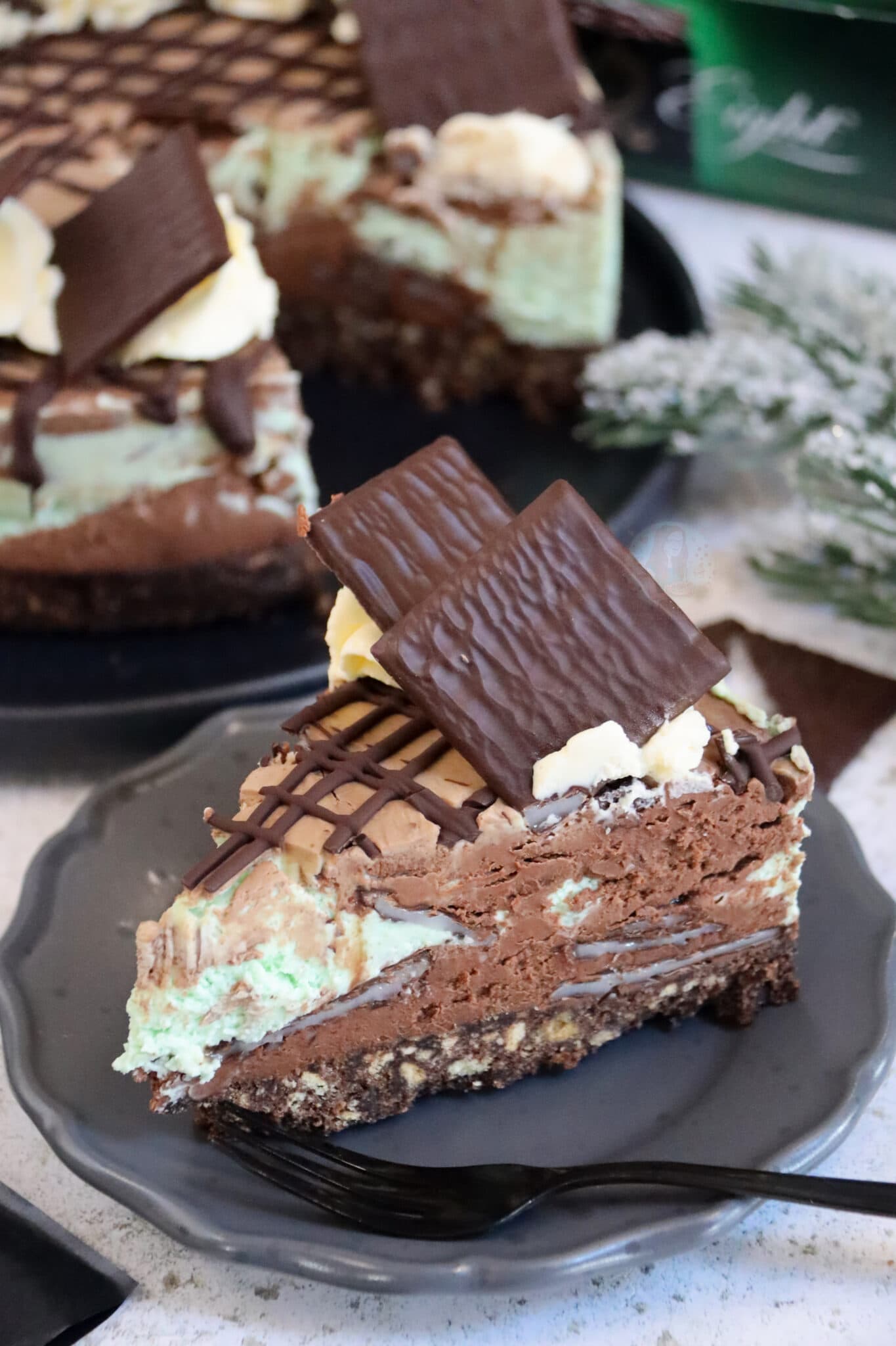 No-Bake After Eight Cheesecake! - Jane's Patisserie