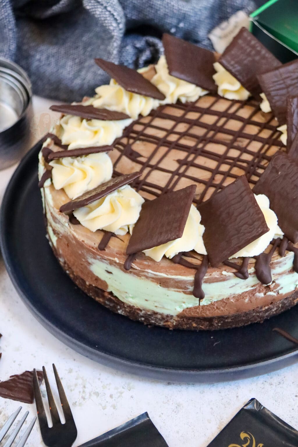 No-Bake After Eight Cheesecake! - Jane's Patisserie
