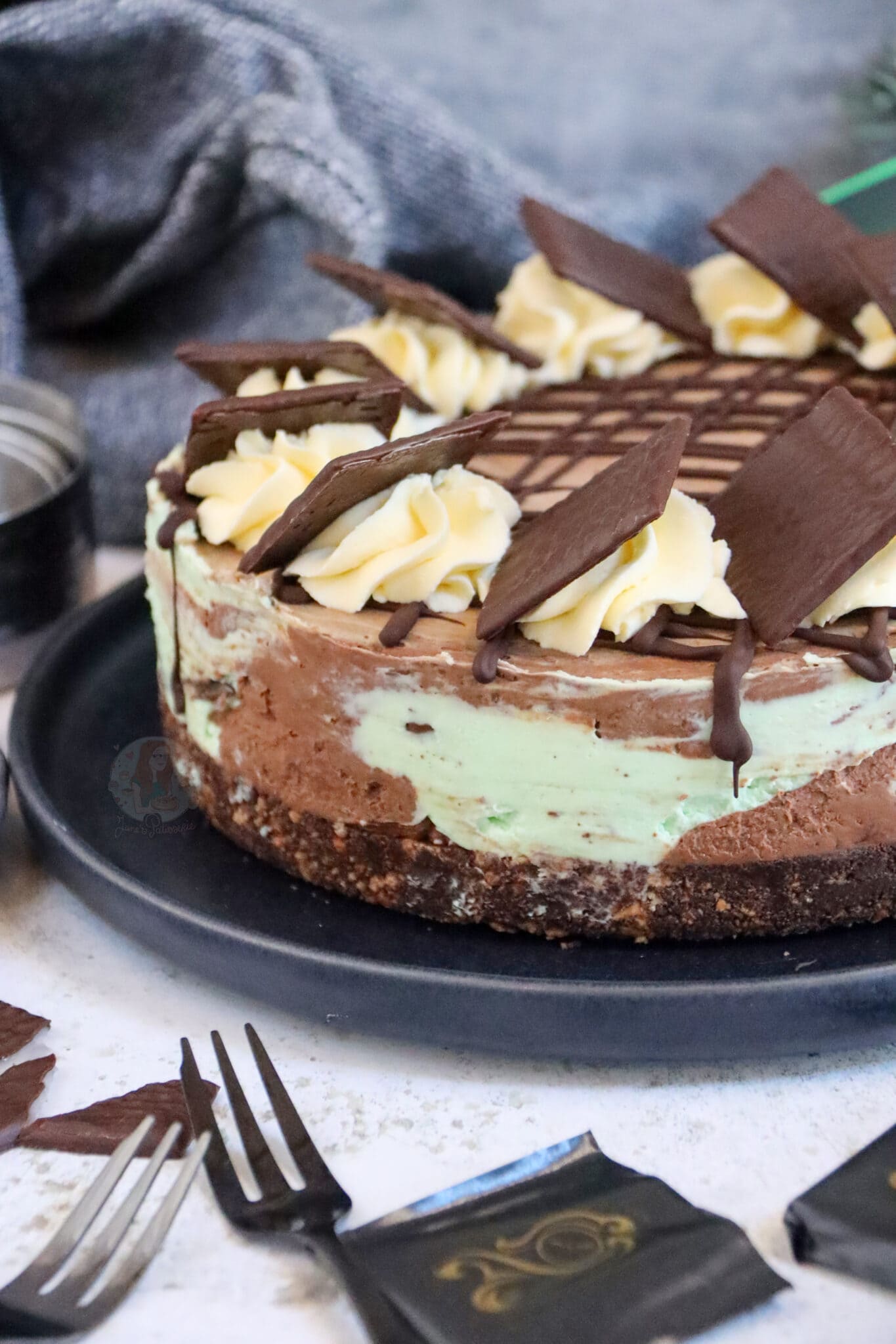 No-Bake After Eight Cheesecake! - Jane's Patisserie