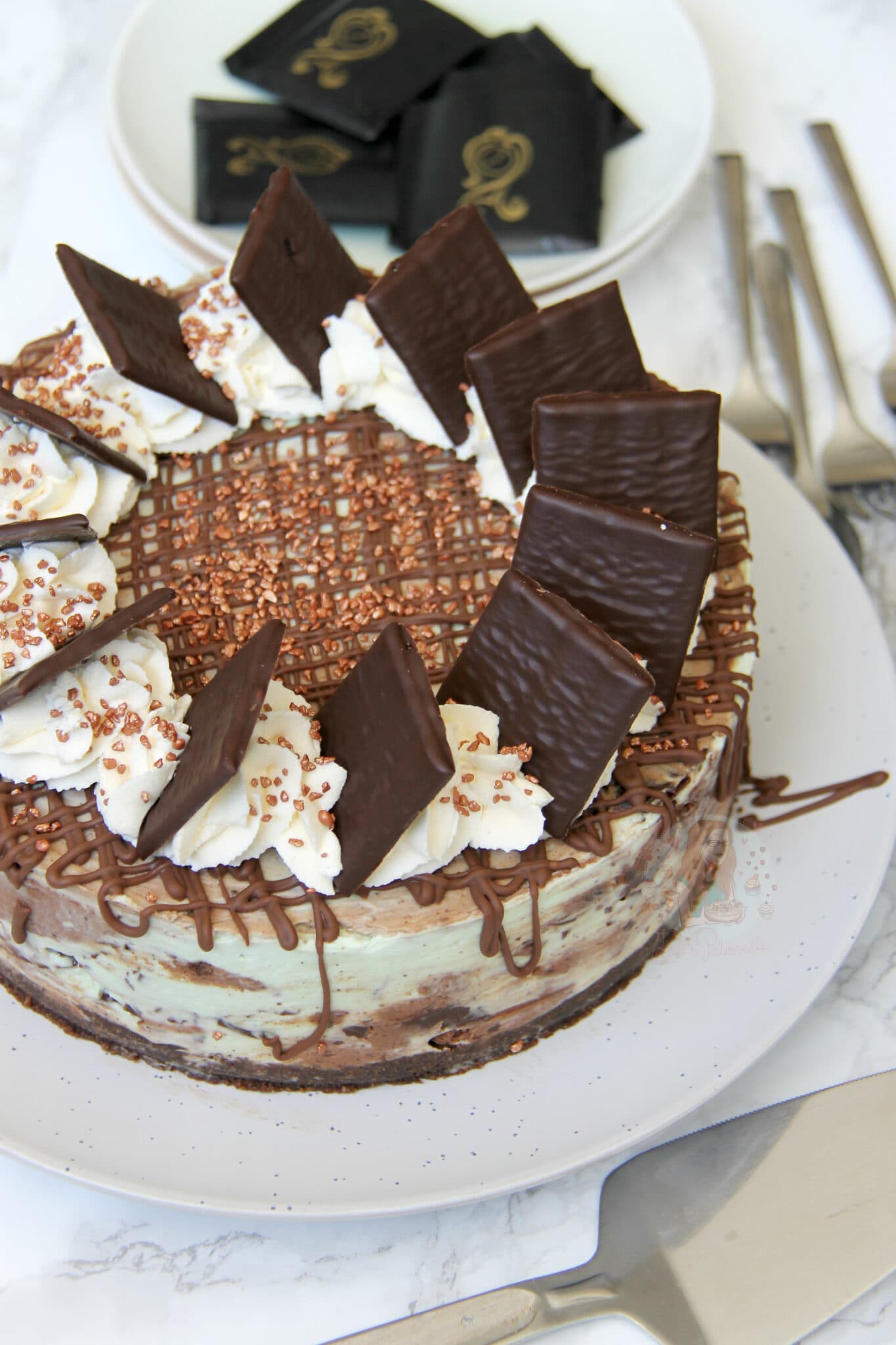 No-Bake After Eight Cheesecake! - Jane's Patisserie