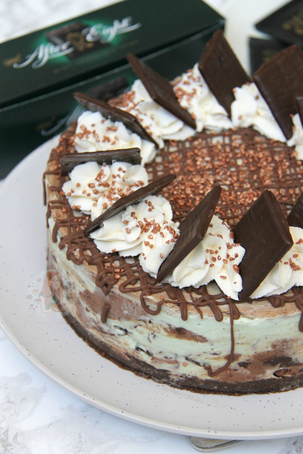 No-Bake After Eight Cheesecake! - Jane's Patisserie