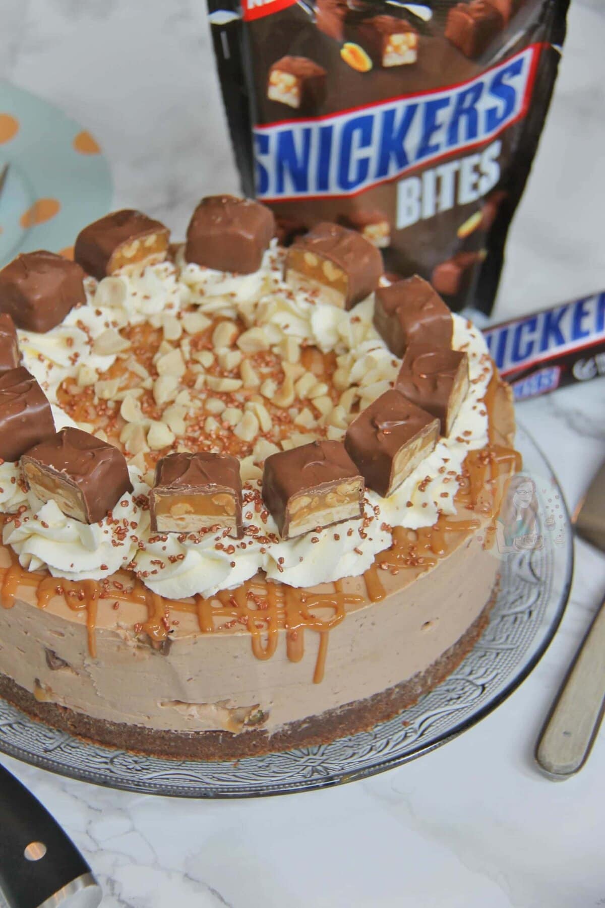 No-Bake Snickers Cheesecake! - Jane's Patisserie