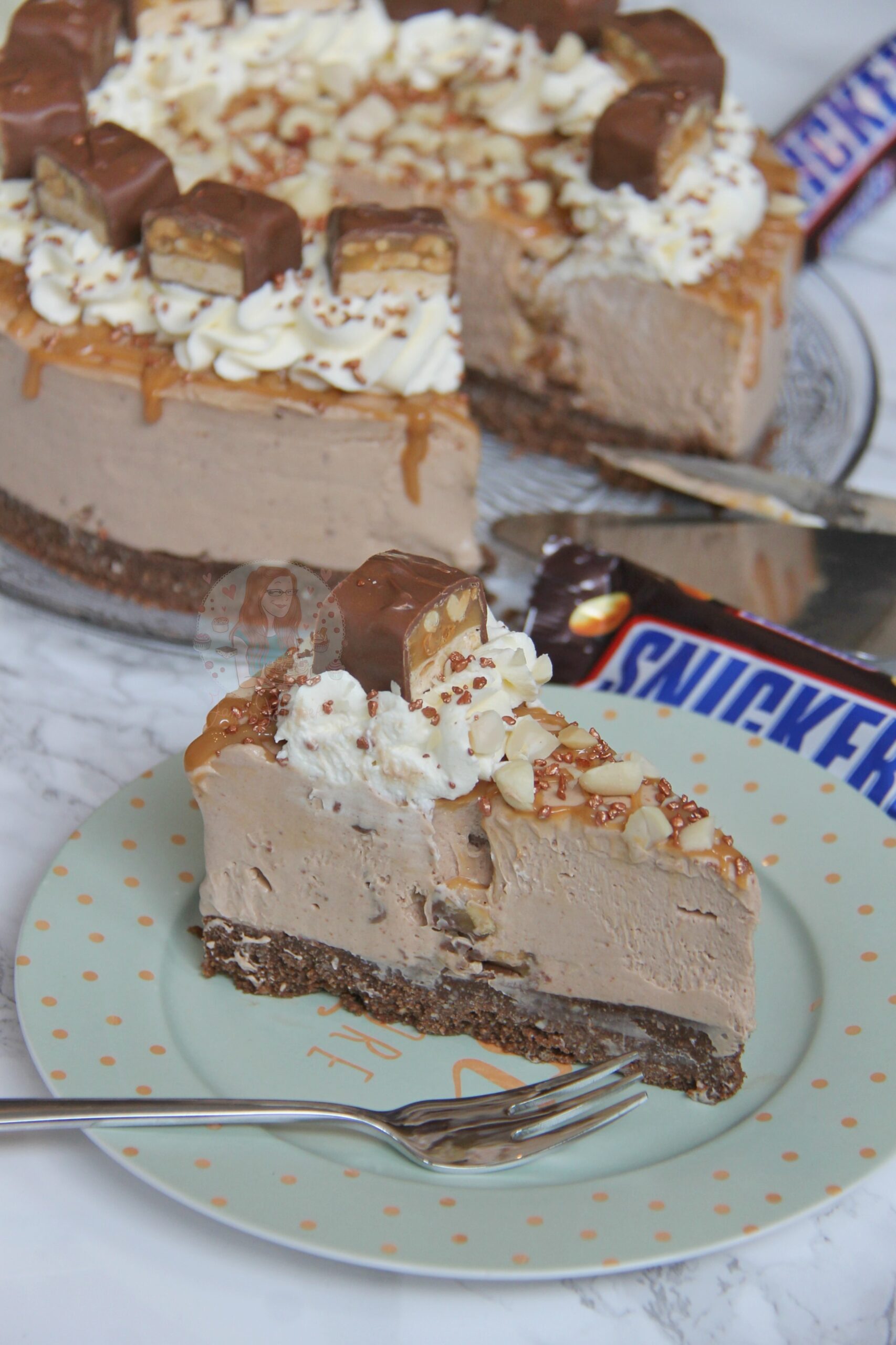 No-Bake Snickers Cheesecake! - Jane's Patisserie