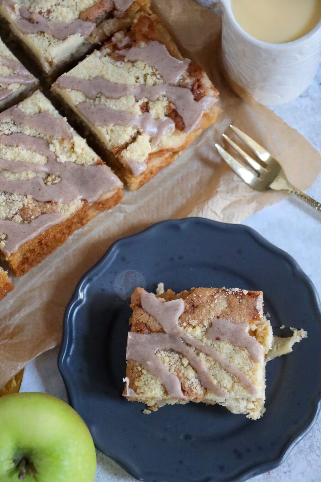Apple Crumble Traybake Cake! - Jane's Patisserie