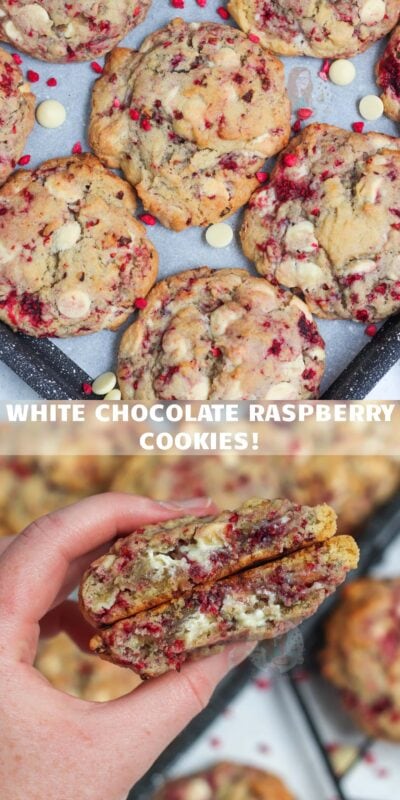 White Chocolate Raspberry Cookies - Jane's Patisserie