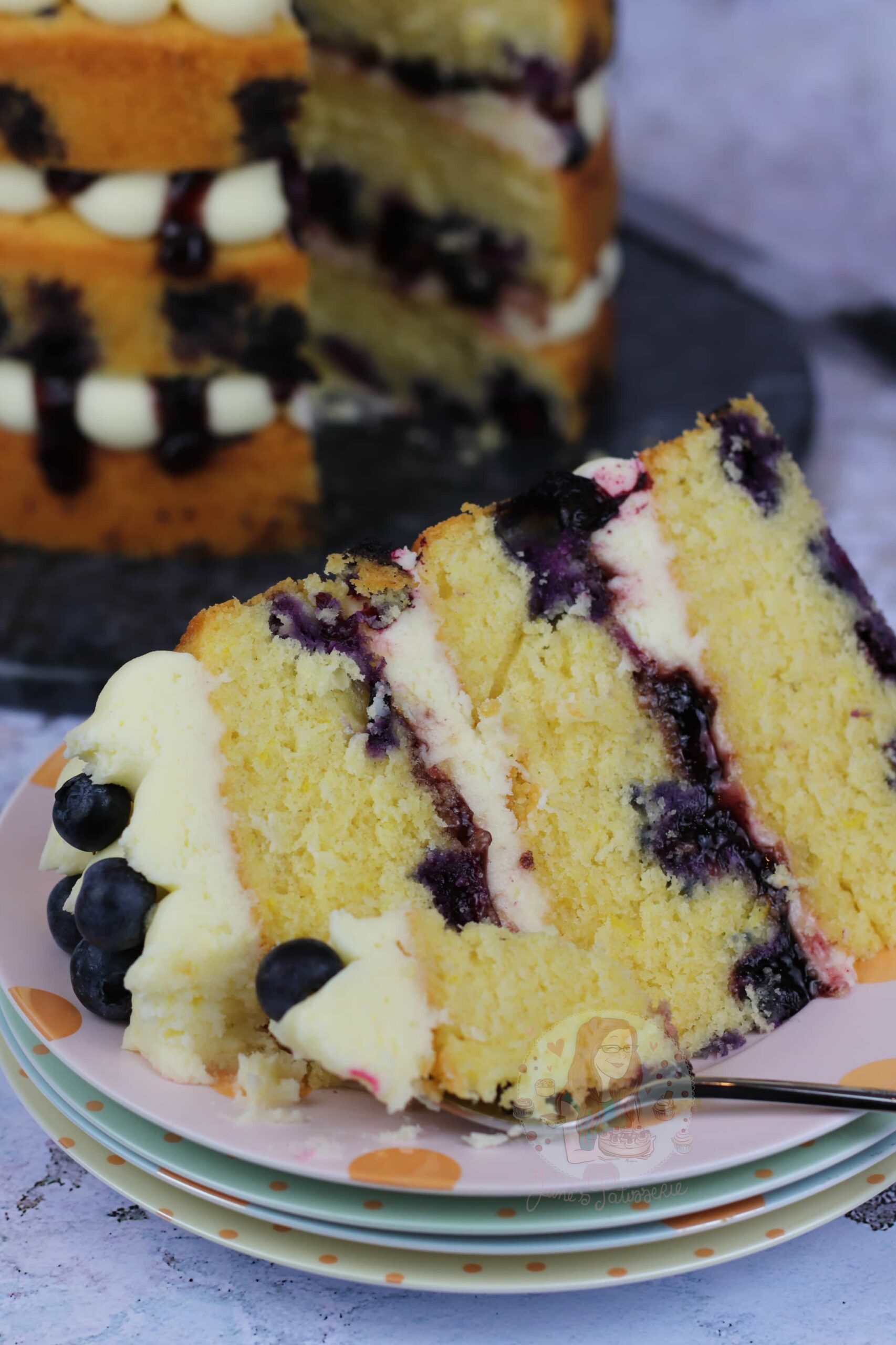 Lemon & Blueberry Cake! - Jane's Patisserie