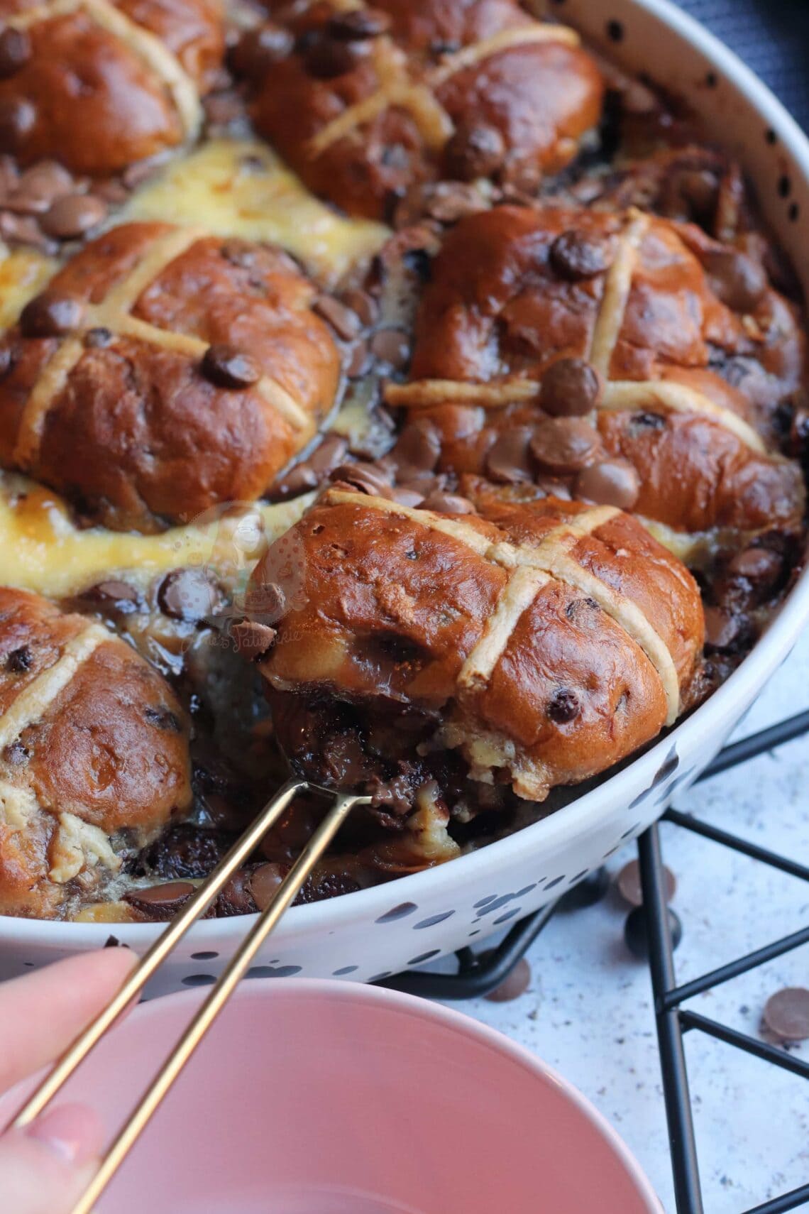Hot Cross Bun Pudding! - Jane's Patisserie