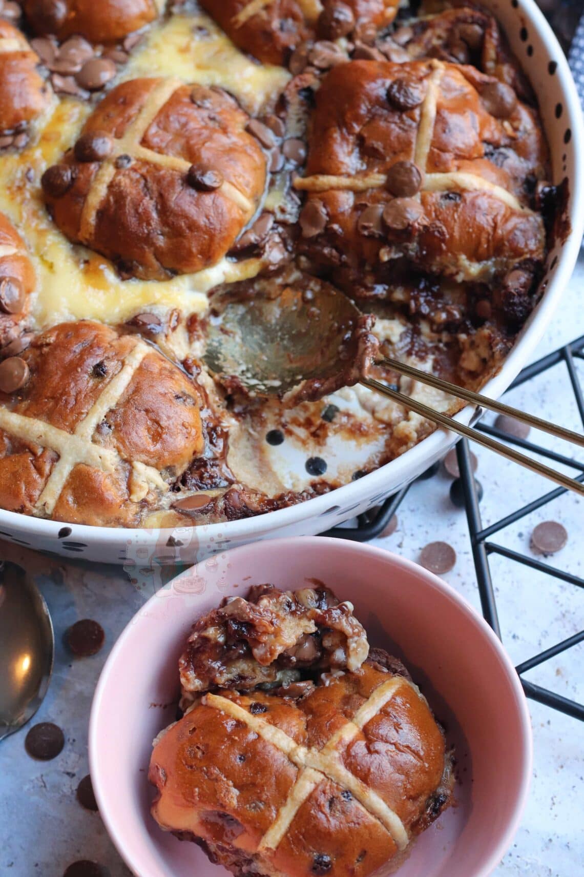 Hot Cross Bun Pudding! - Jane's Patisserie