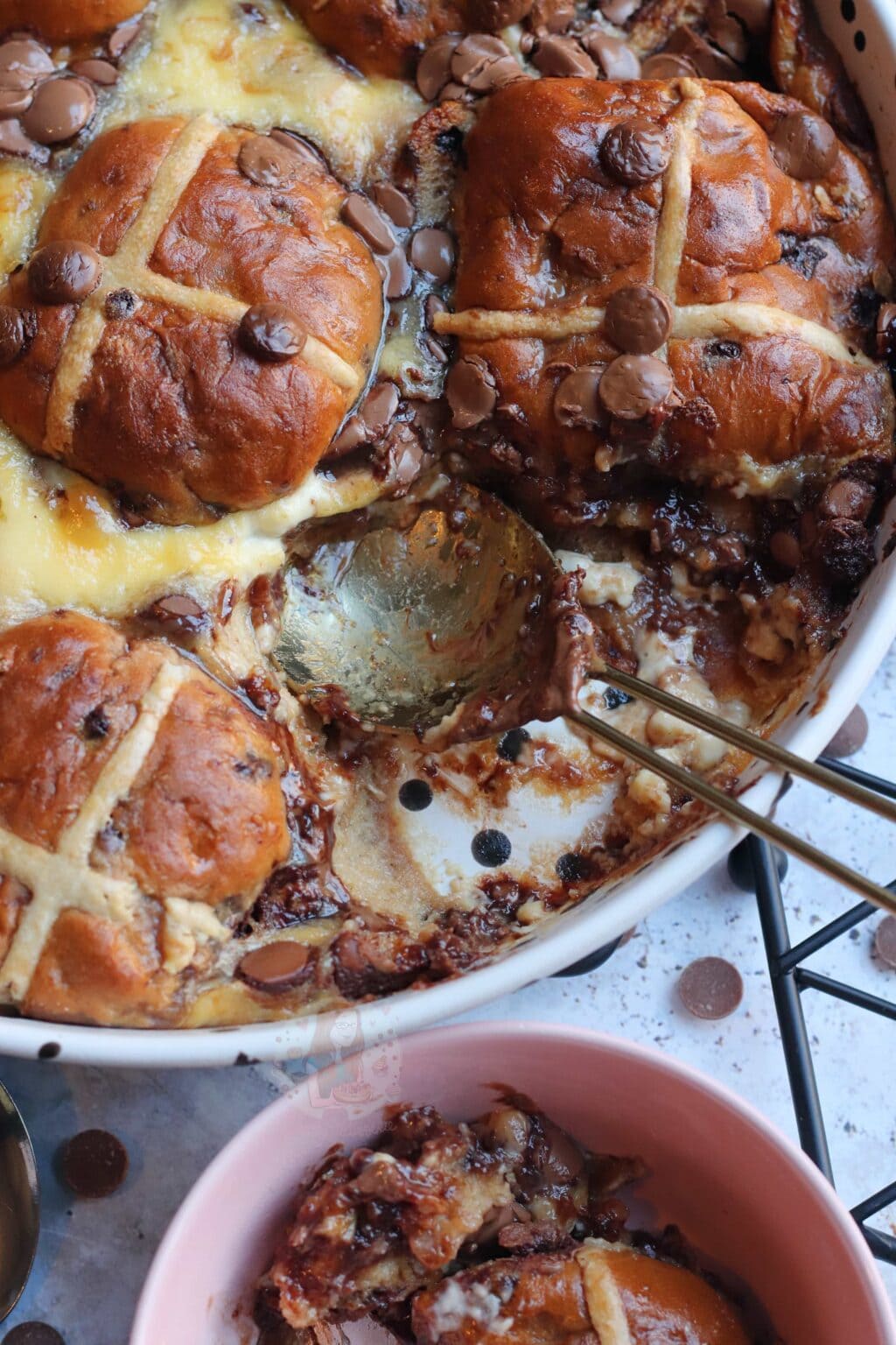 Hot Cross Bun Pudding! - Jane's Patisserie