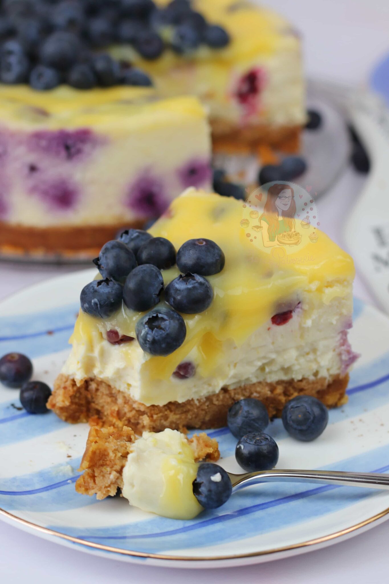 Lemon & Blueberry Cheesecake! - Jane's Patisserie