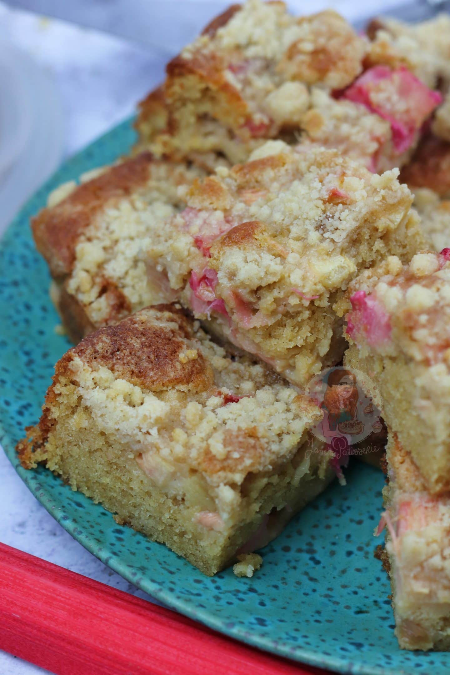 Rhubarb Crumble Cake! - Jane's Patisserie