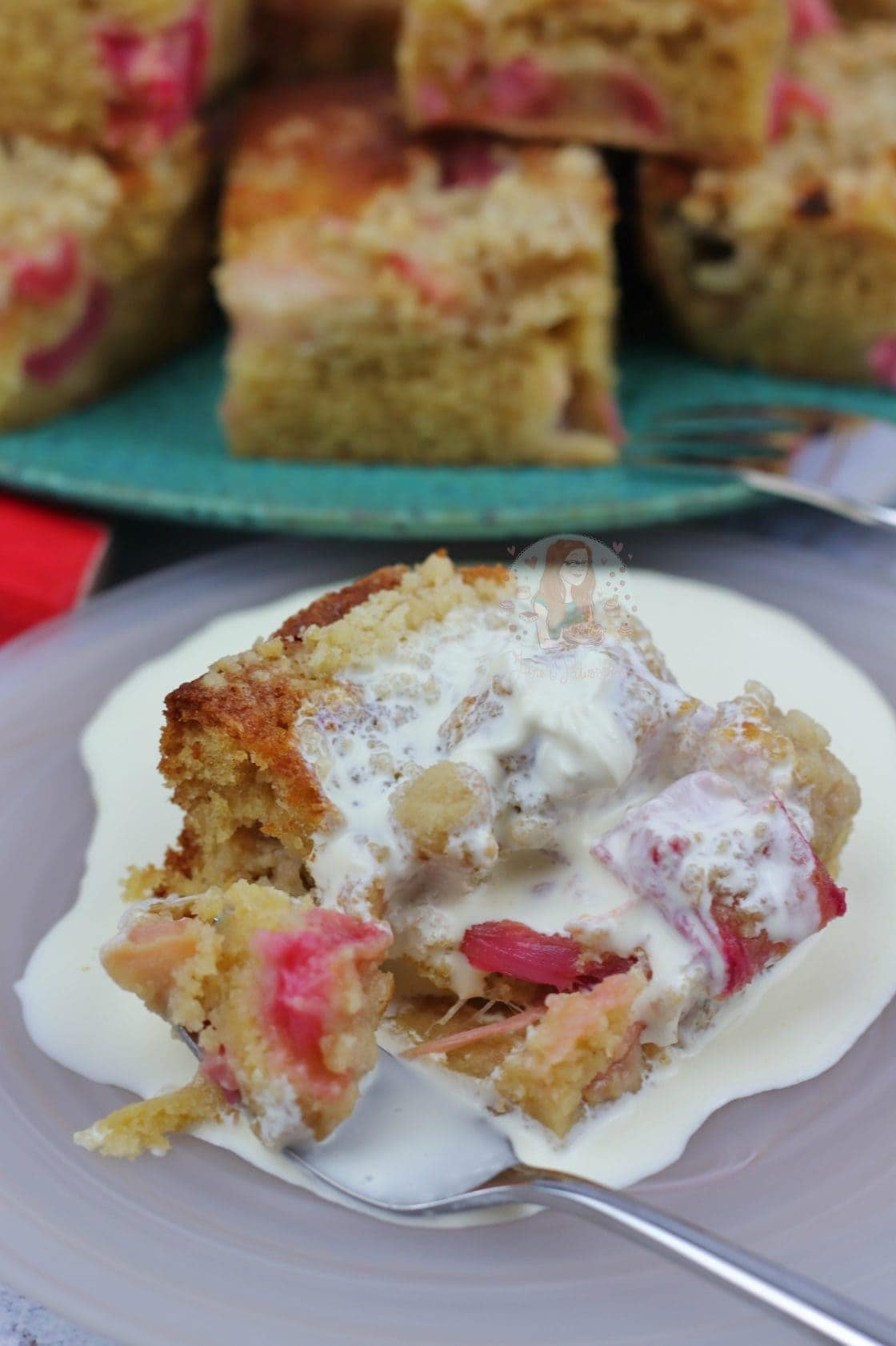 Rhubarb Crumble Cake! - Jane's Patisserie