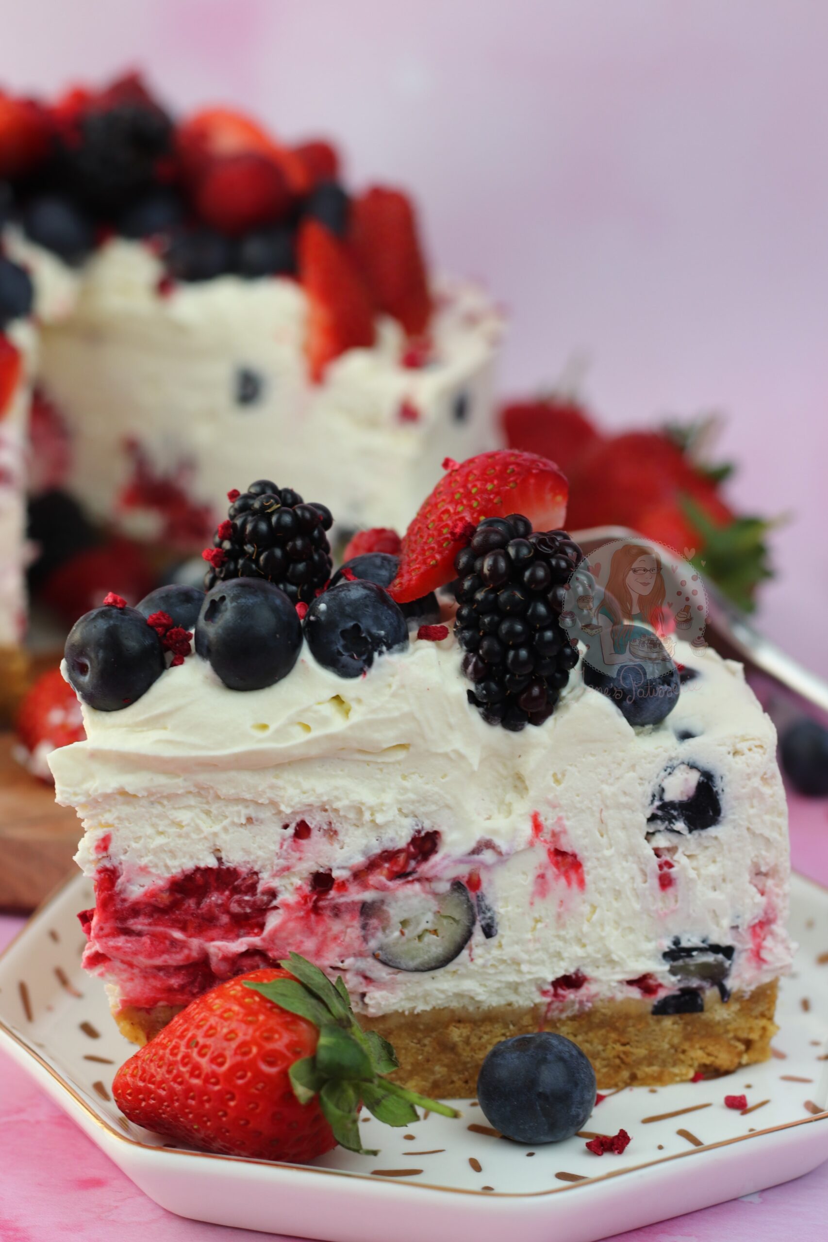 No-Bake Summer Berry Cheesecake! - Jane's Patisserie