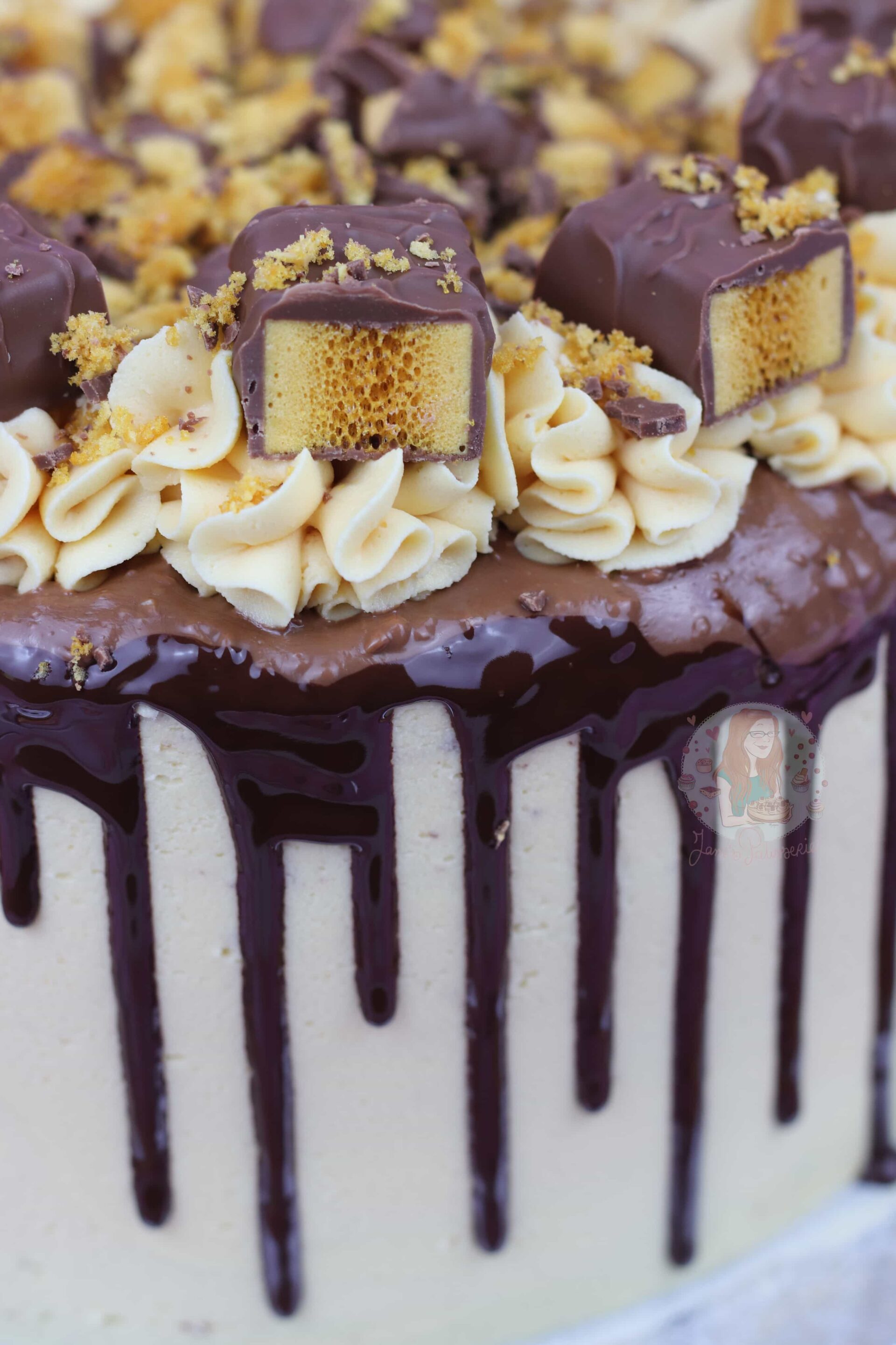 Crunchie Drip Cake! - Jane's Patisserie