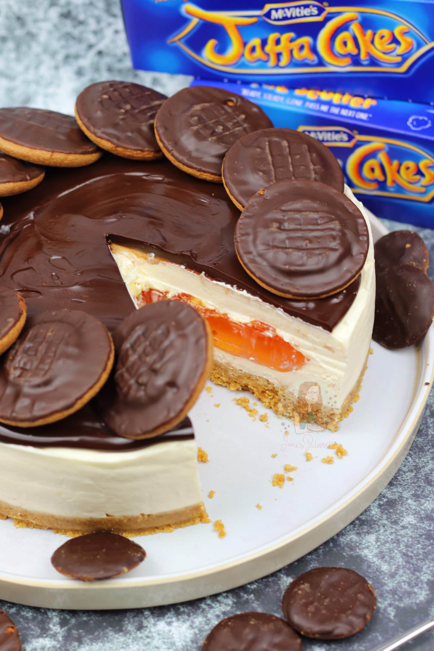 Jaffa Cake Cheesecake - Jane's Patisserie