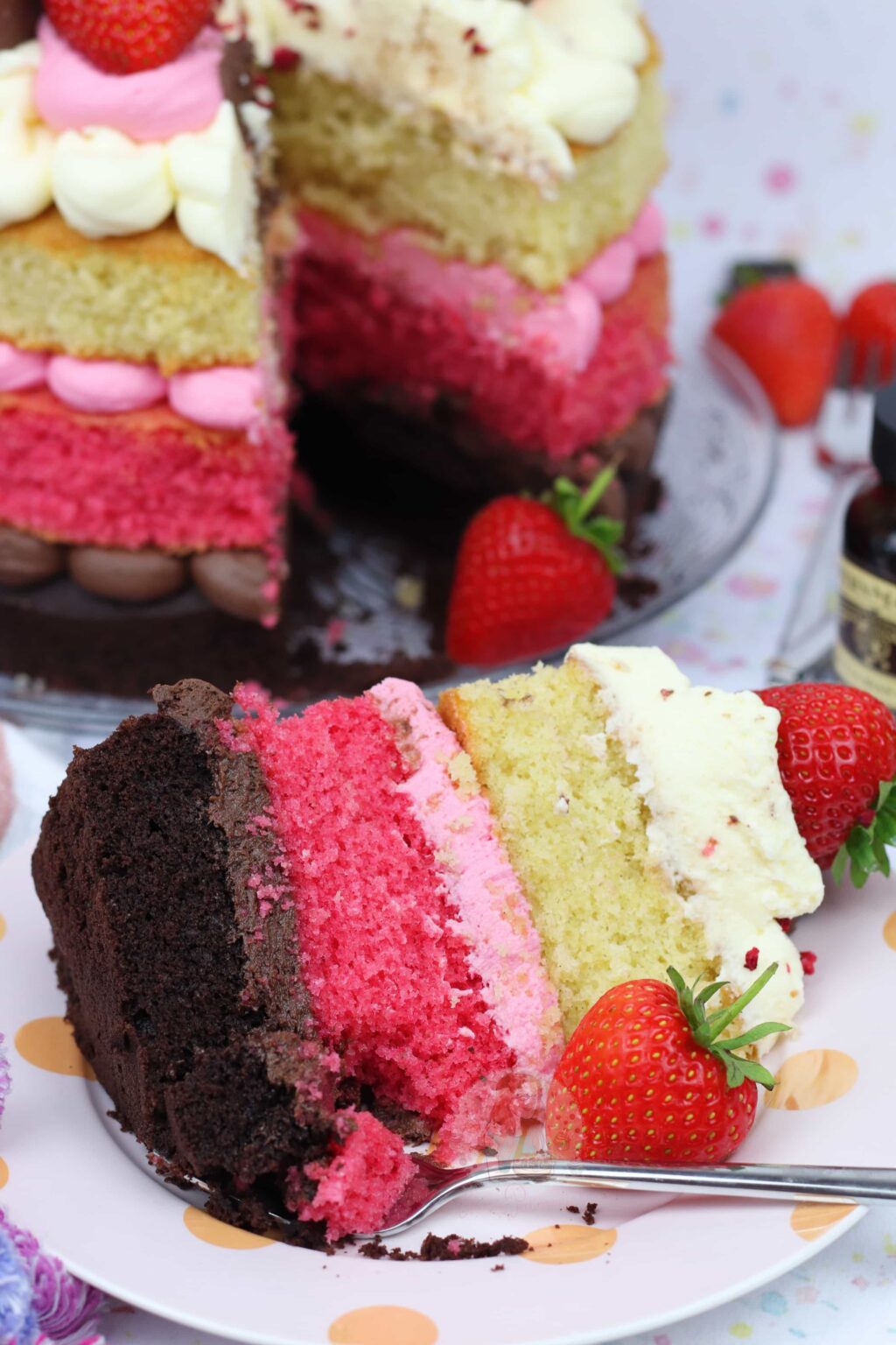 Neapolitan Cake! - Jane's Patisserie