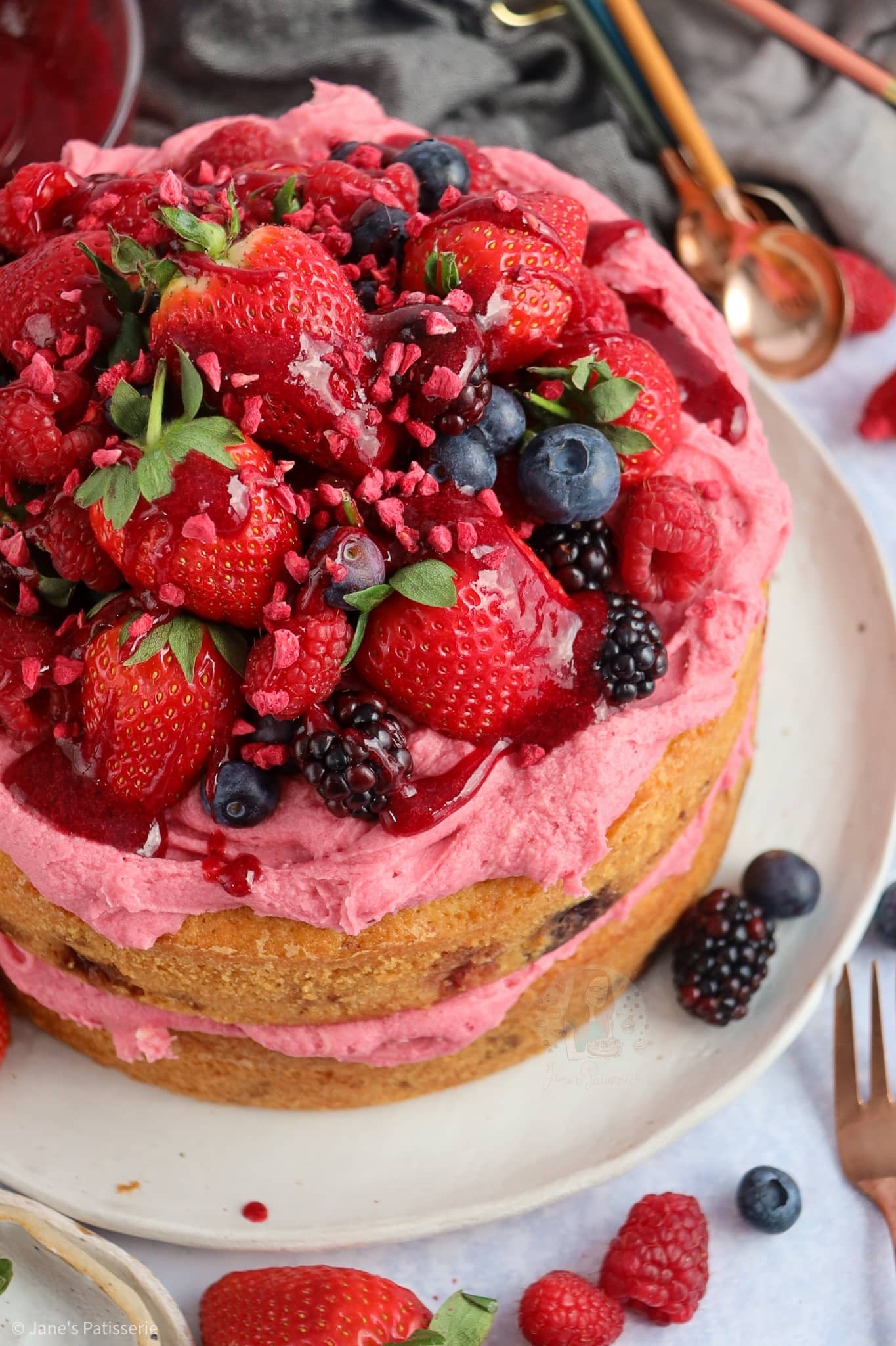 Summer Berry Cake! - Jane's Patisserie