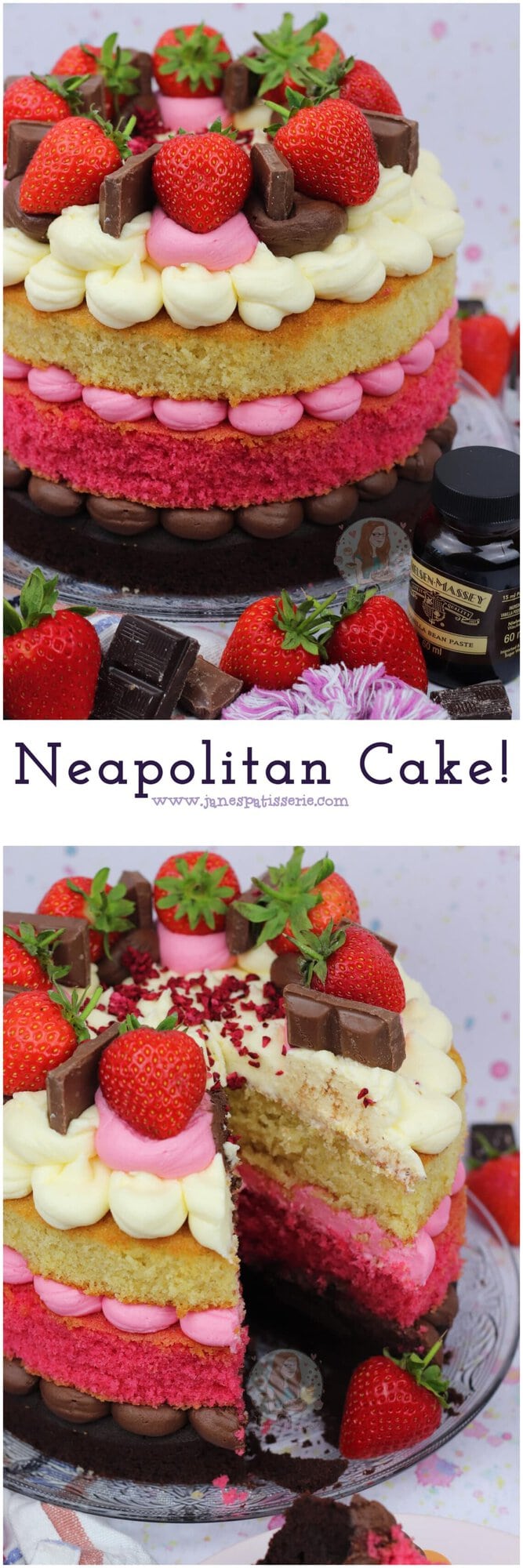 Neapolitan Cake! - Jane's Patisserie