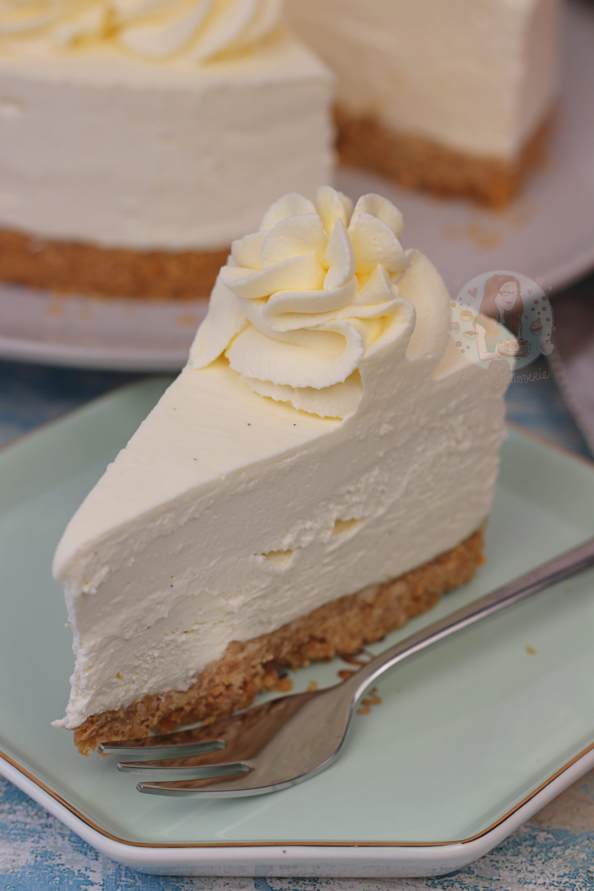 No-Bake Vanilla Cheesecake - Back to Basics! - Jane's Patisserie