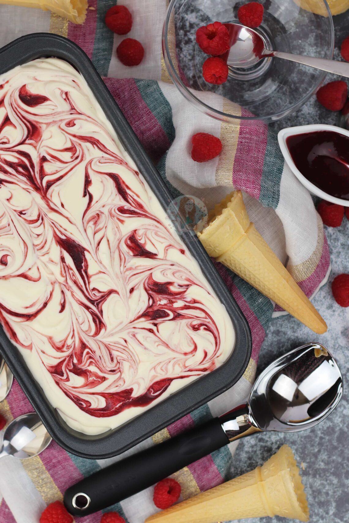 Raspberry Ripple Ice Cream! - Jane's Patisserie
