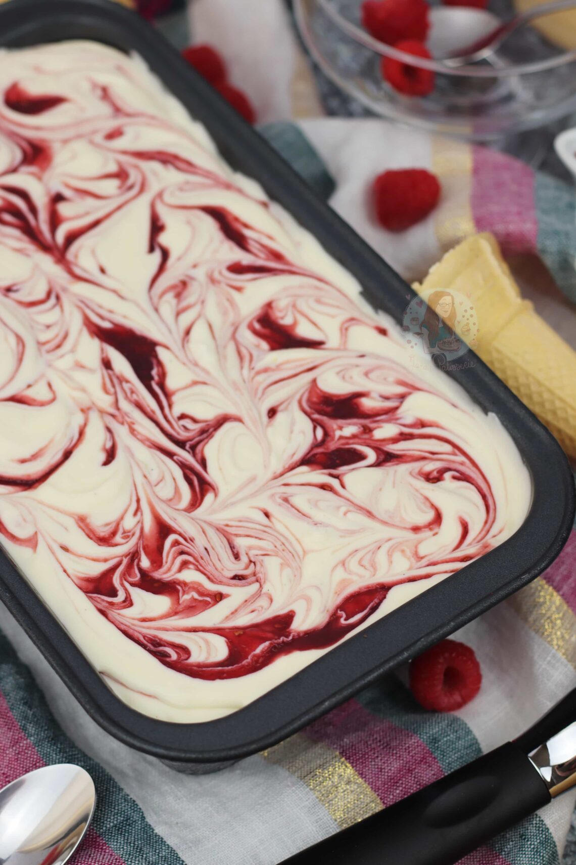 Raspberry Ripple Ice Cream! - Jane's Patisserie
