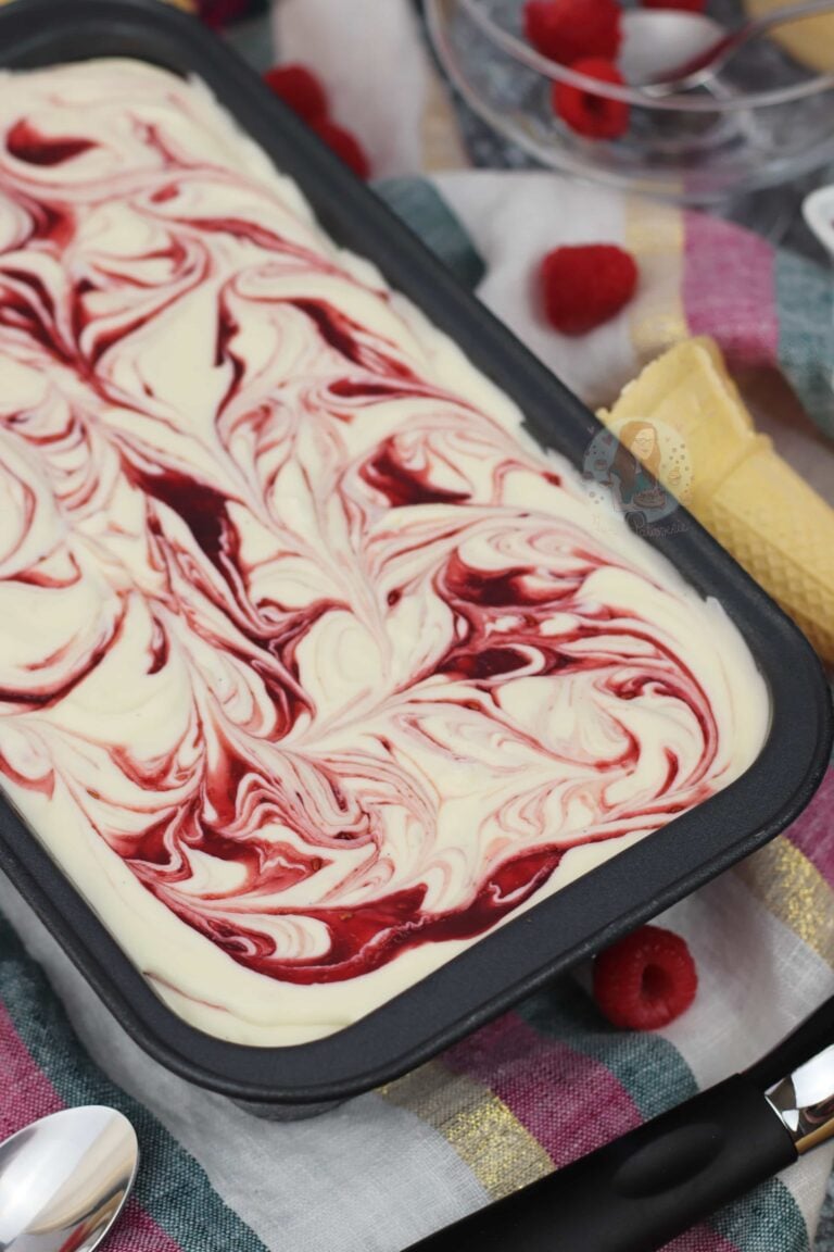 Raspberry Ripple Ice Cream! - Jane's Patisserie