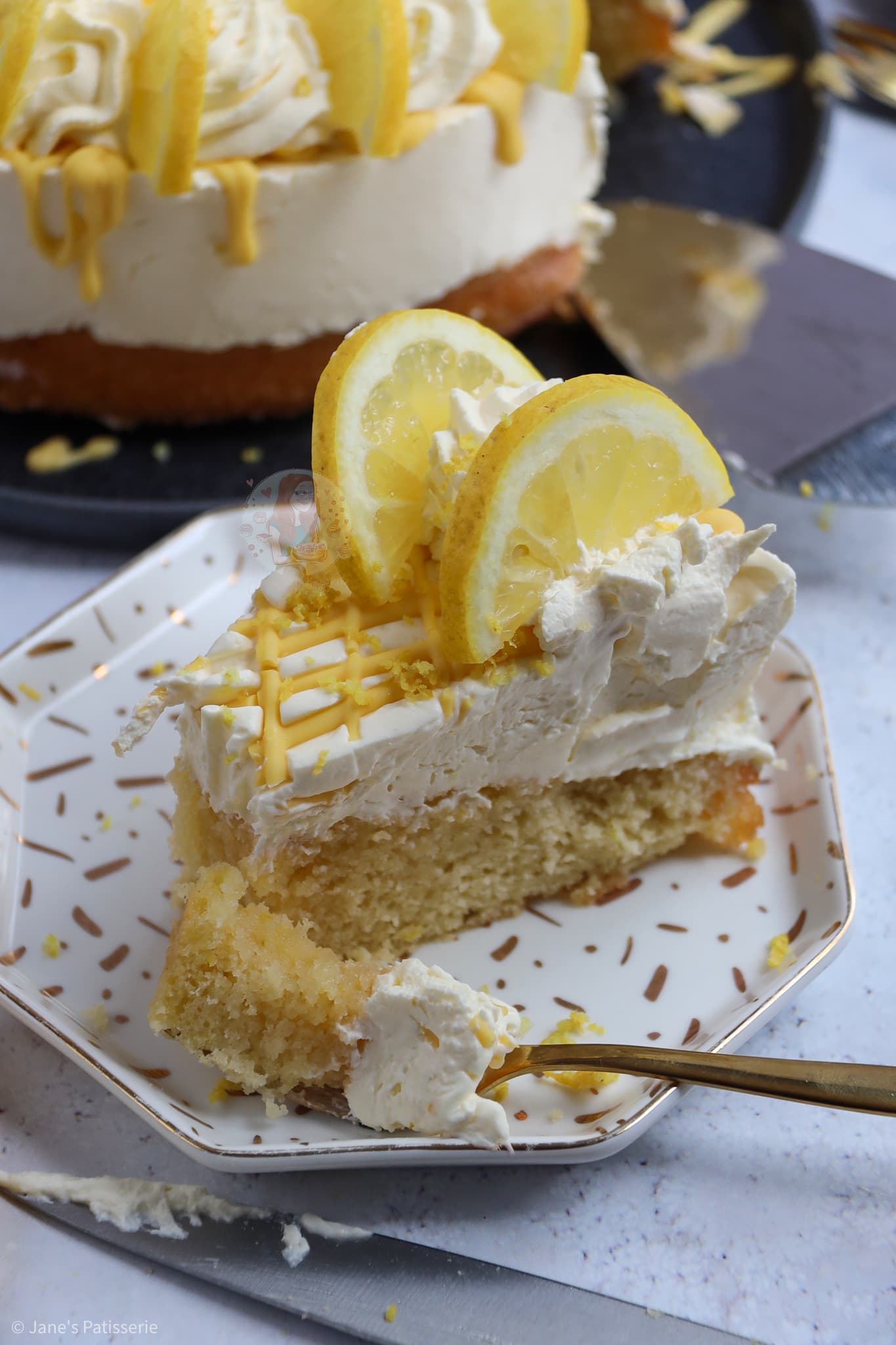 Lemon Drizzle Cheesecake! - Jane's Patisserie
