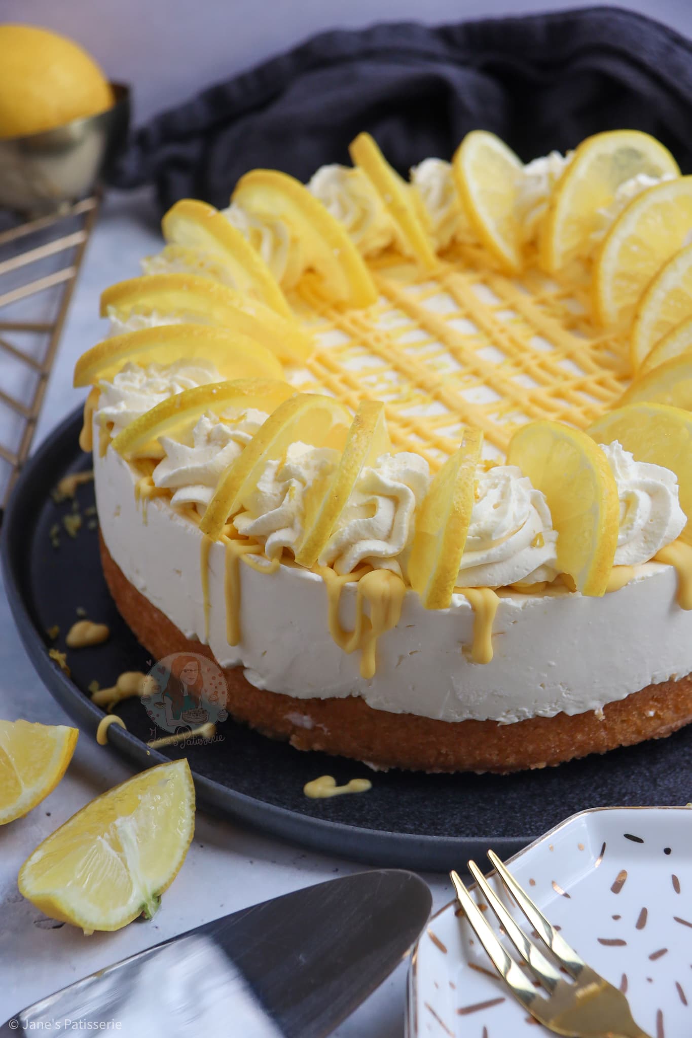 Lemon Drizzle Cheesecake! - Jane's Patisserie
