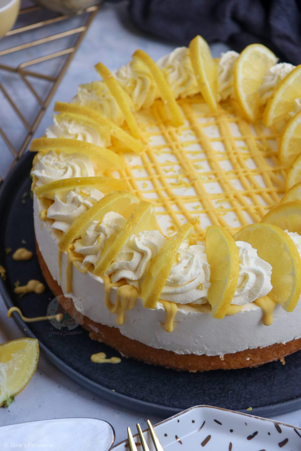 Lemon Drizzle Cheesecake! - Jane's Patisserie