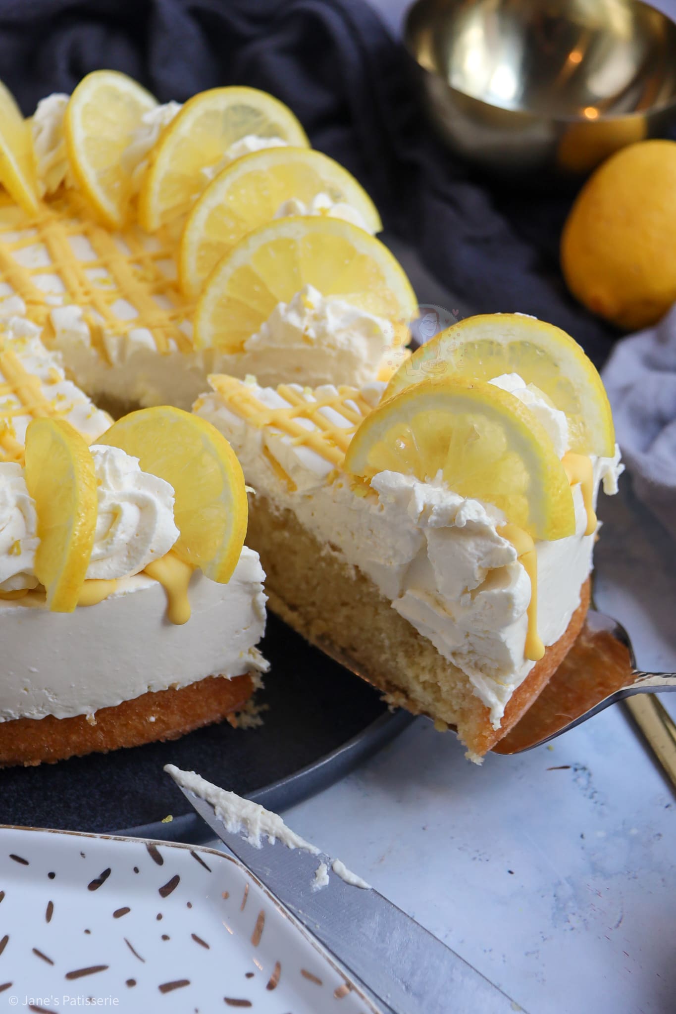 Lemon Drizzle Cheesecake! - Jane's Patisserie