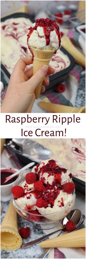 Raspberry Ripple Ice Cream! - Jane's Patisserie