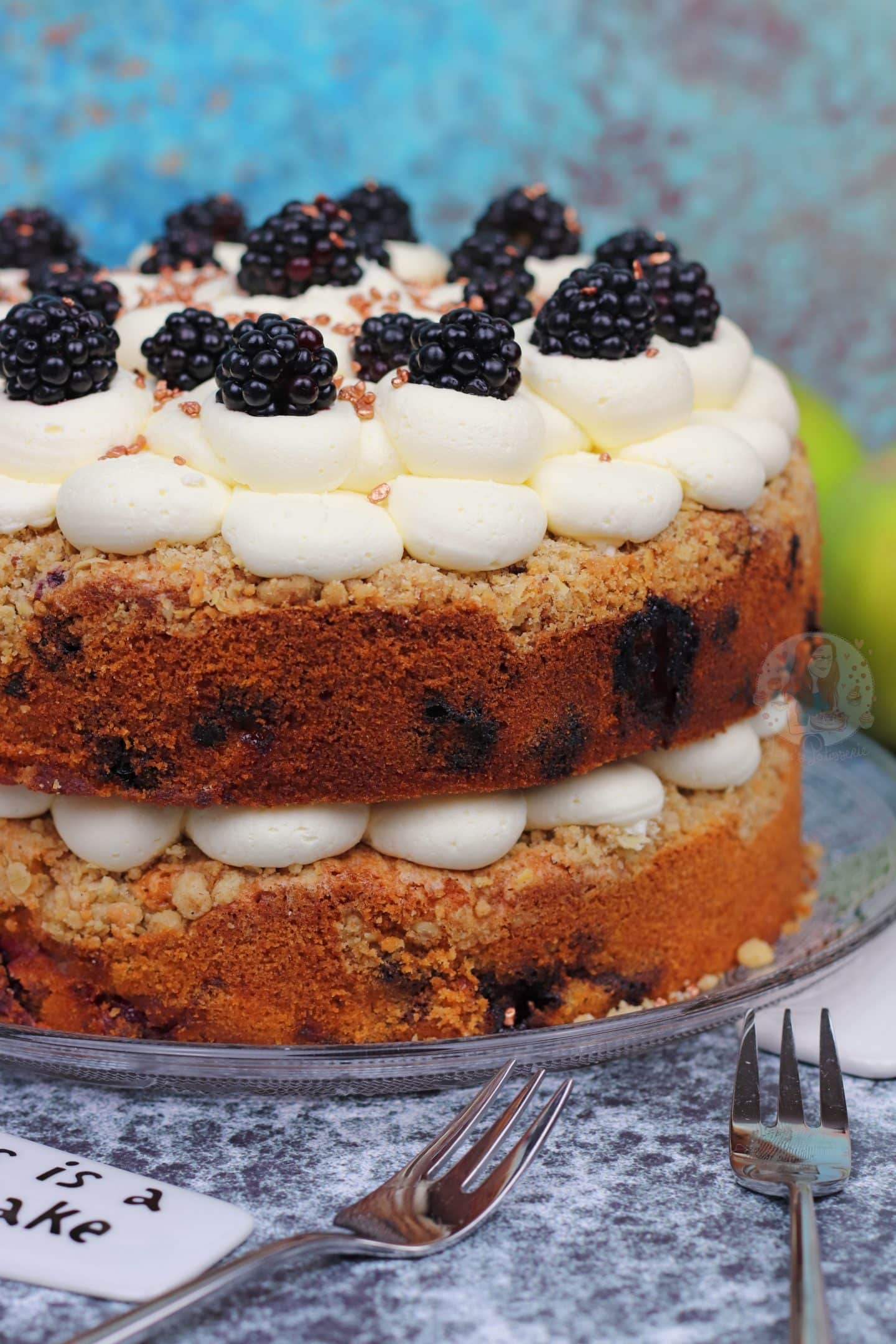 Apple Blackberry Crumble Cake! - Jane's Patisserie