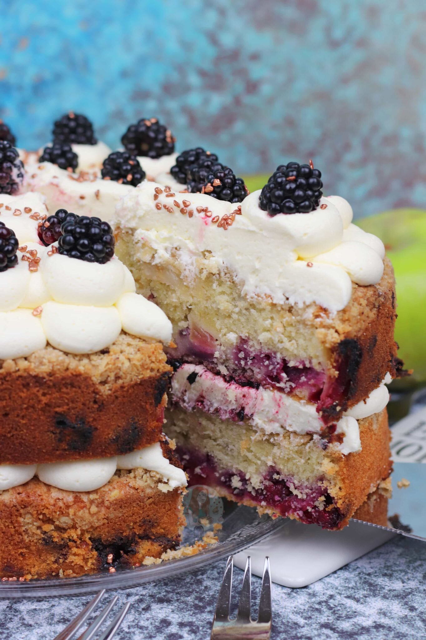 Apple Blackberry Crumble Cake! - Jane's Patisserie