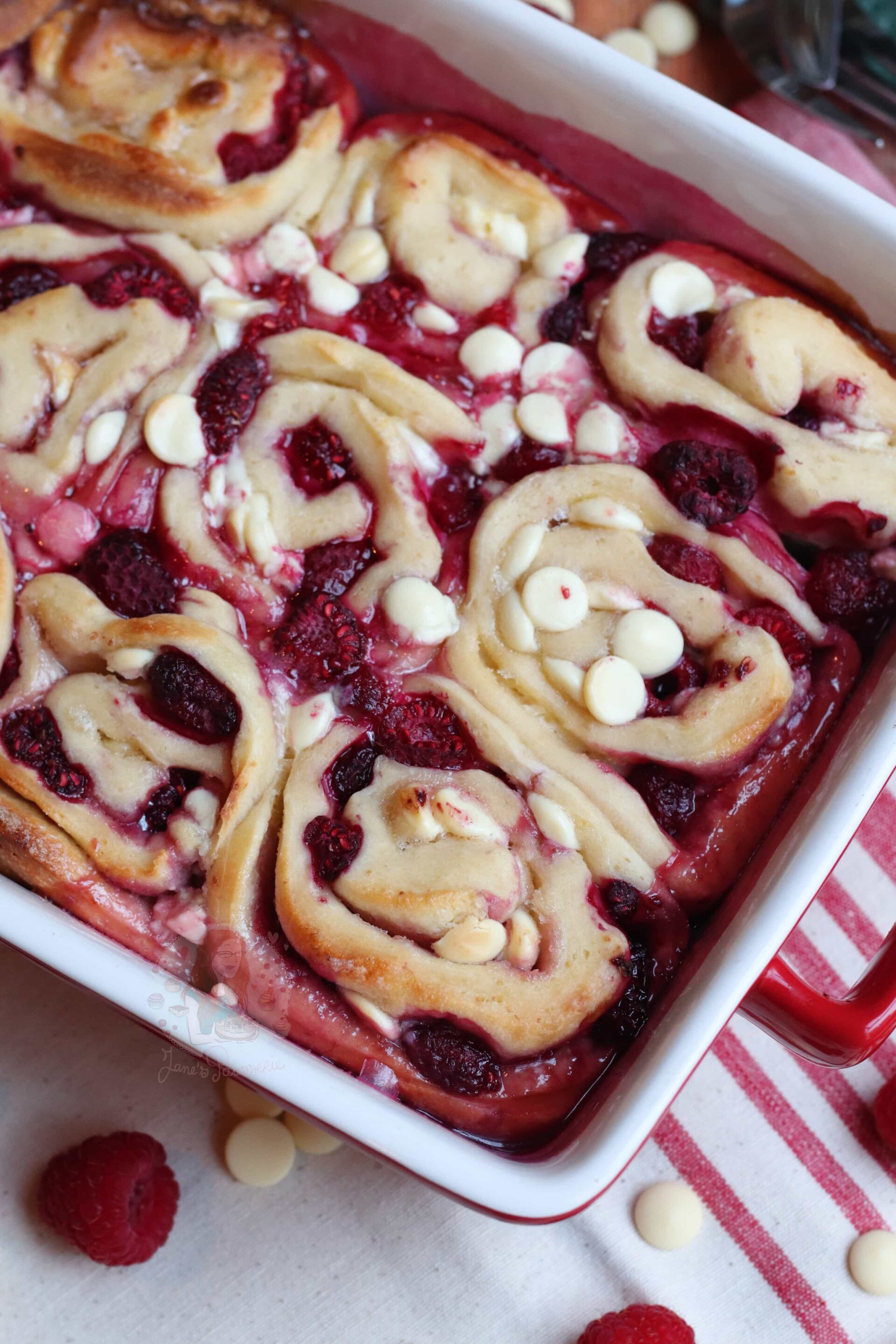 White Chocolate Raspberry Rolls! - Jane's Patisserie