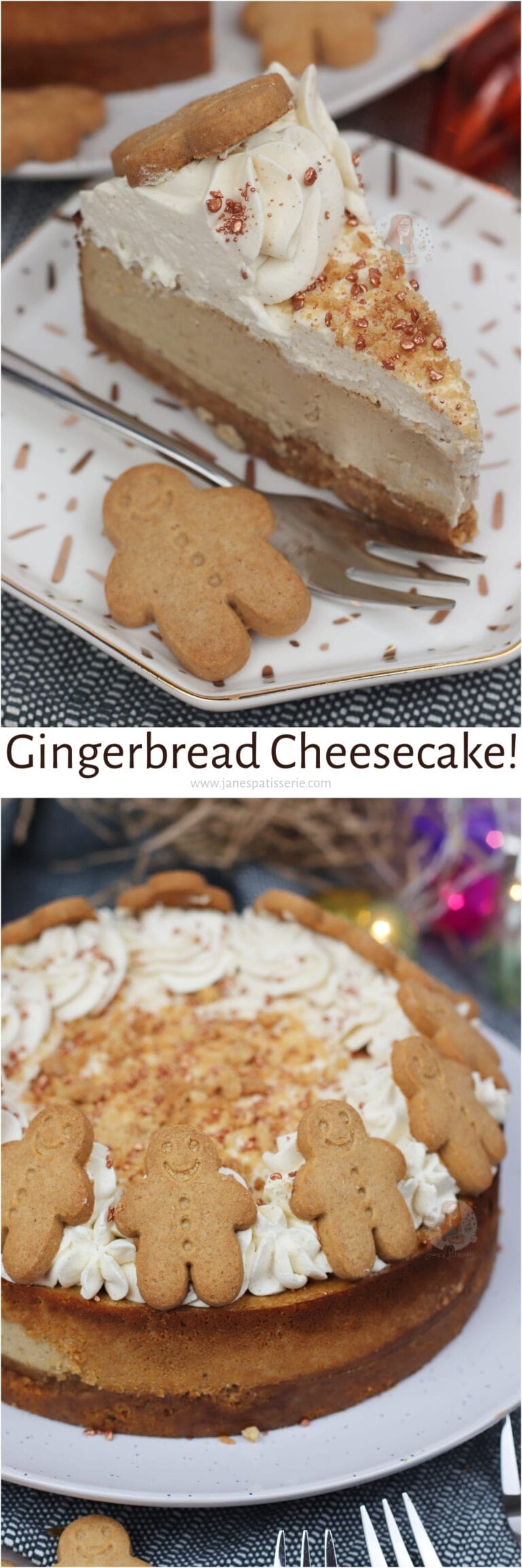 Baked Gingerbread Cheesecake! - Jane's Patisserie