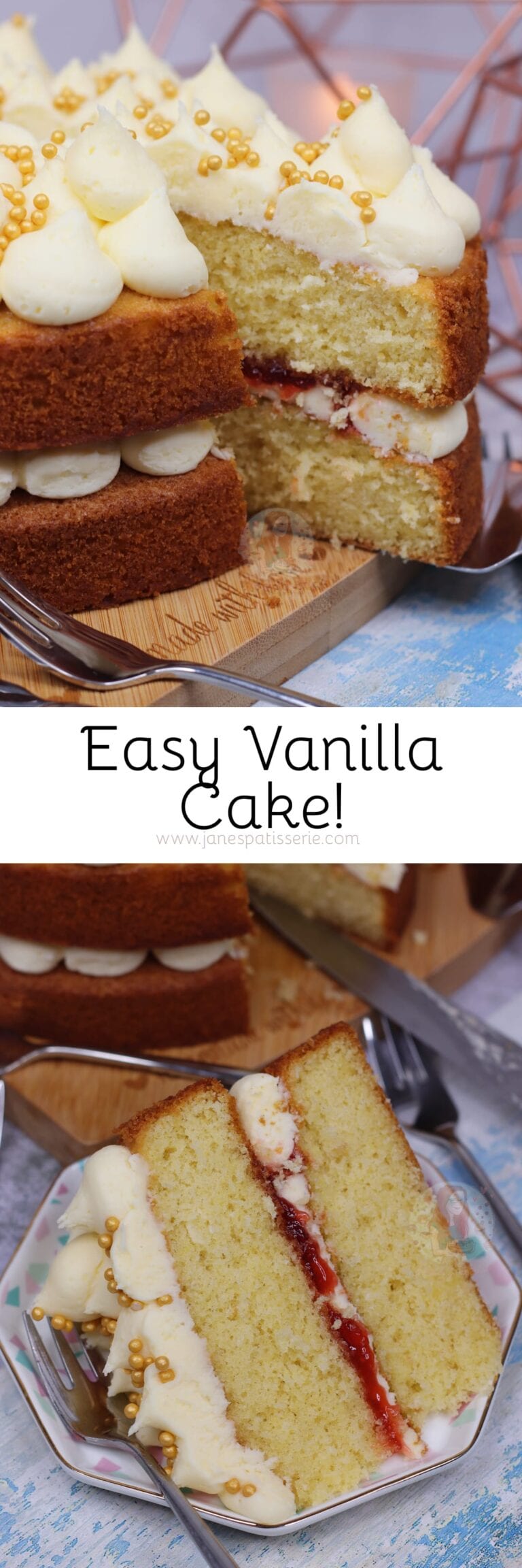 Vanilla Cake - Back To Basics! - Jane's Patisserie