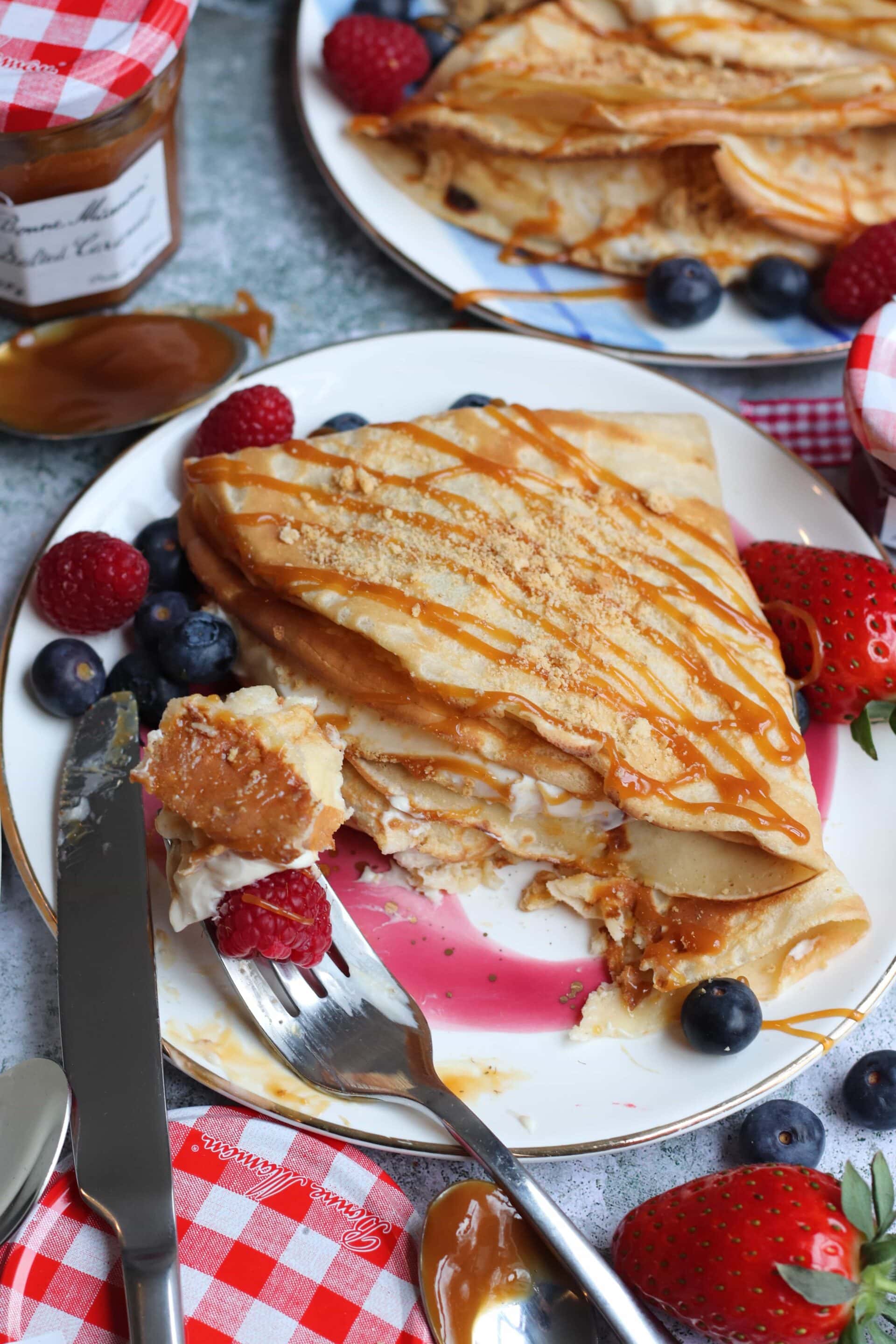 Salted Caramel Cheesecake Crêpes! - AD - Jane's Patisserie