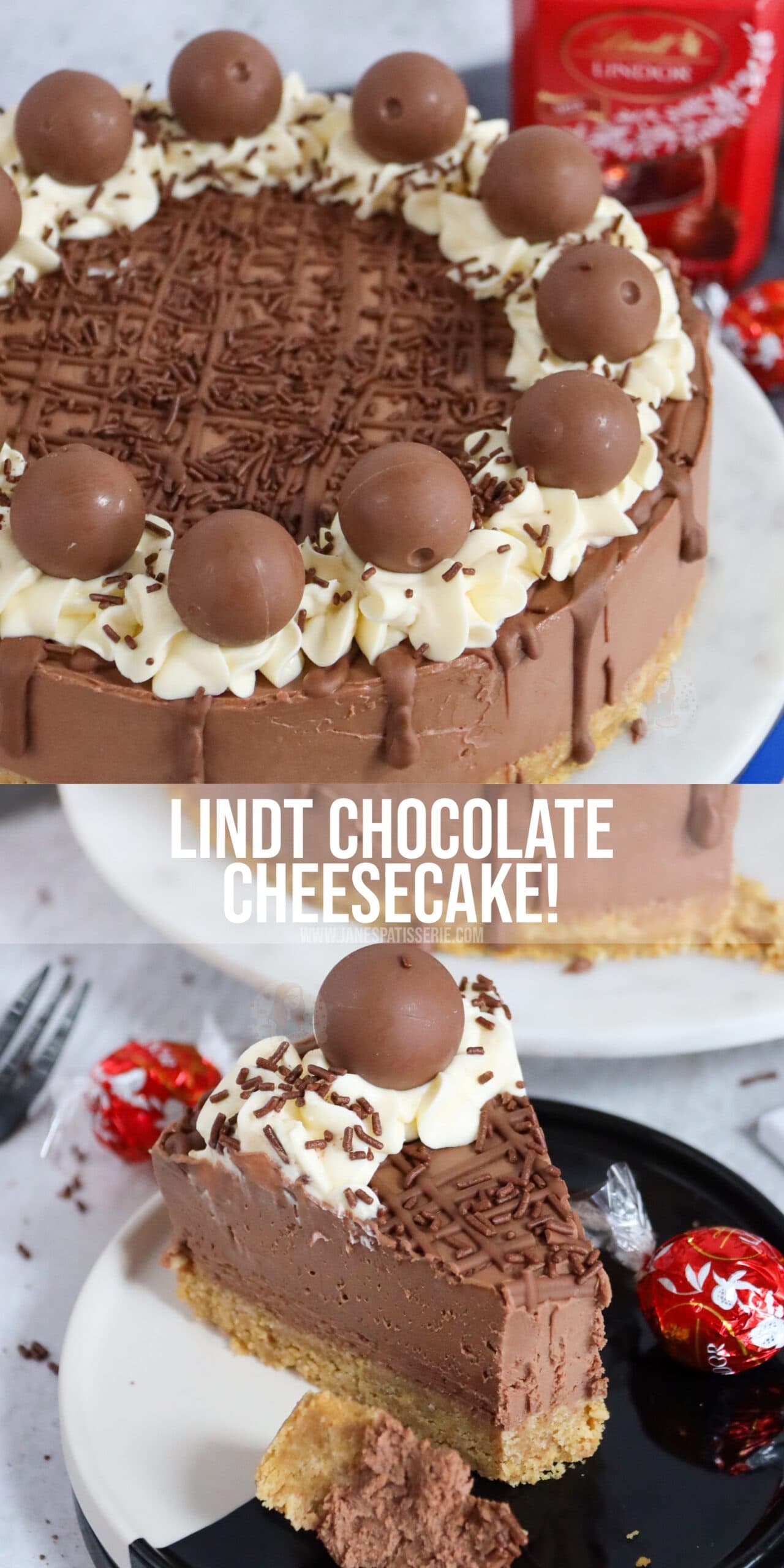 Lindt Chocolate Cheesecake! - Jane's Patisserie