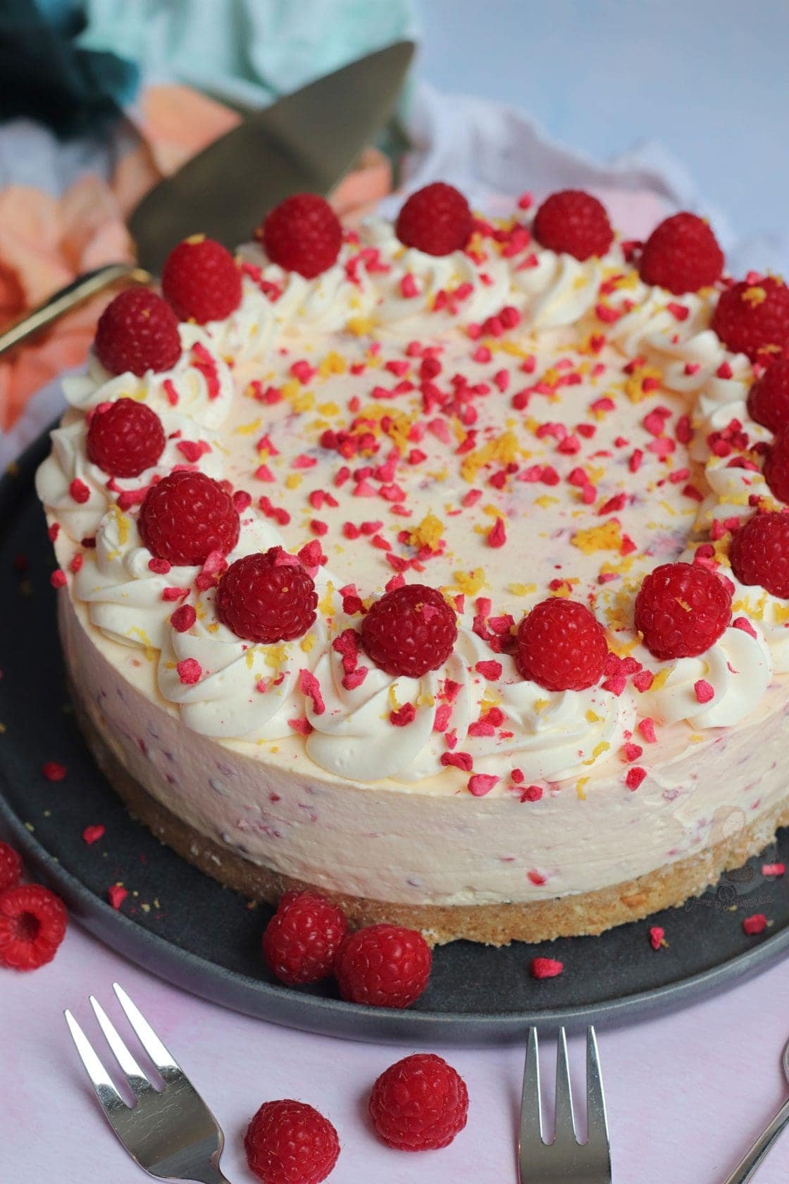 Lemon Raspberry Cheesecake! - Jane's Patisserie