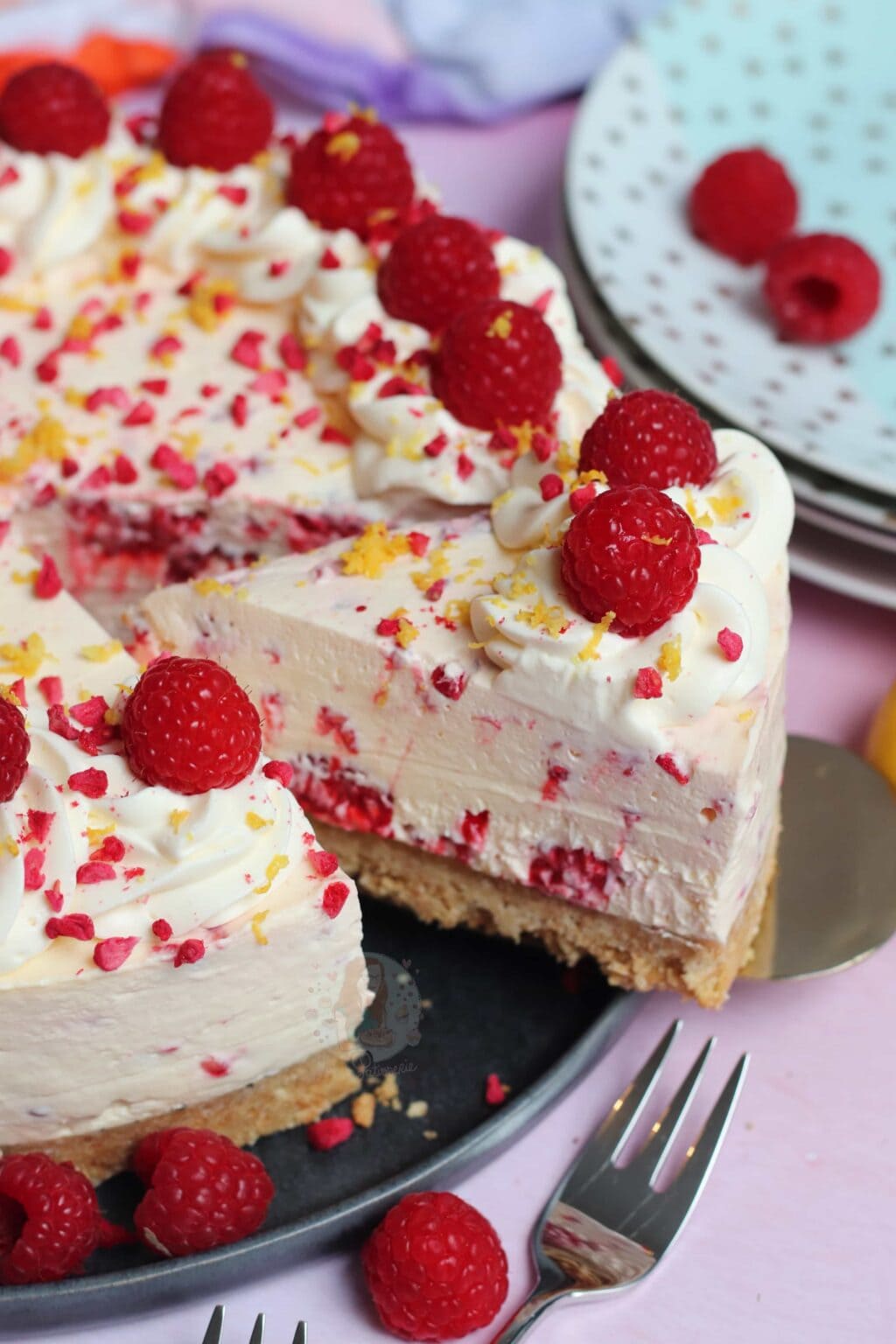 Lemon Raspberry Cheesecake! - Jane's Patisserie