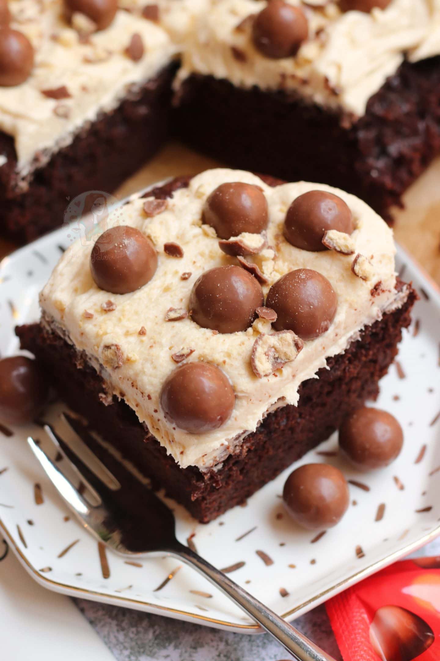 Malteser Traybake Cake Jane s Patisserie
