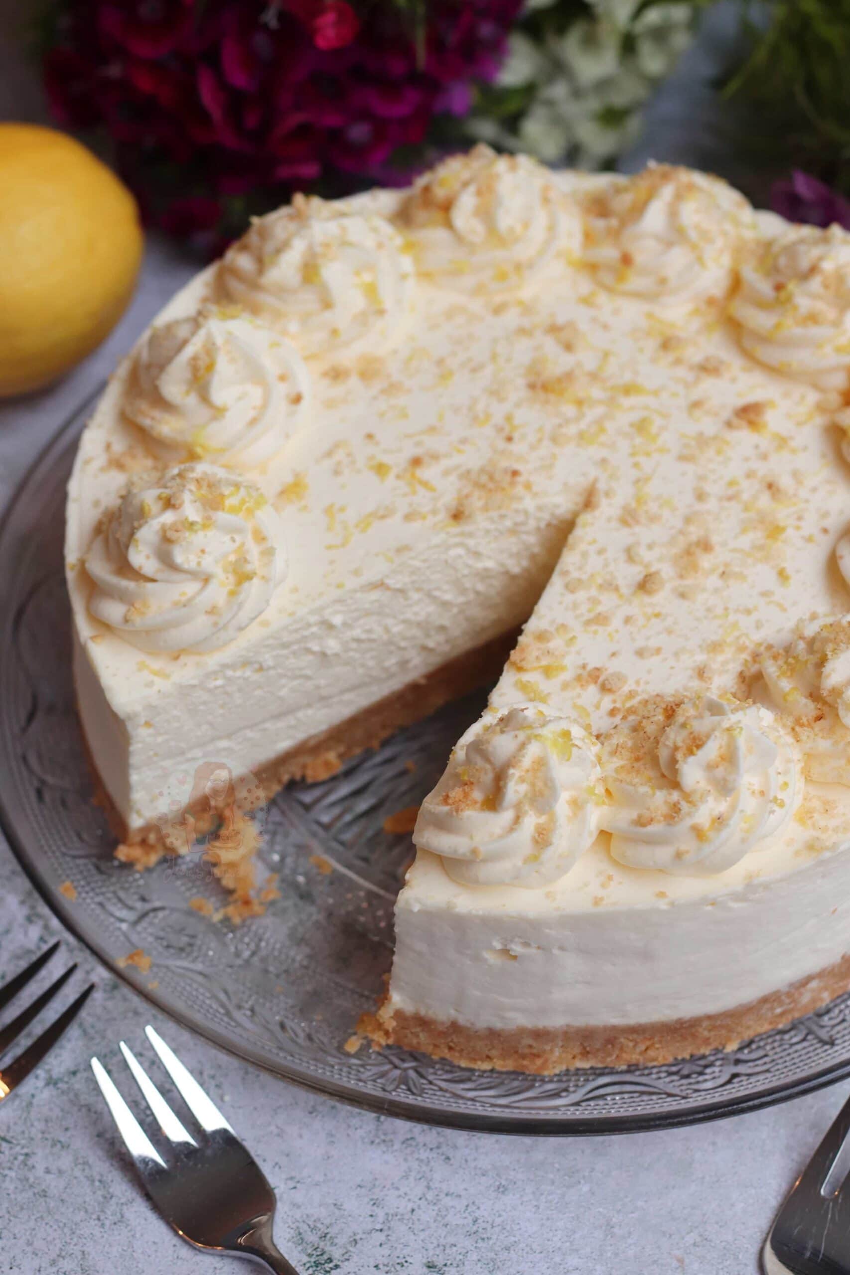 Lemon and Elderflower Cheesecake! - Jane's Patisserie
